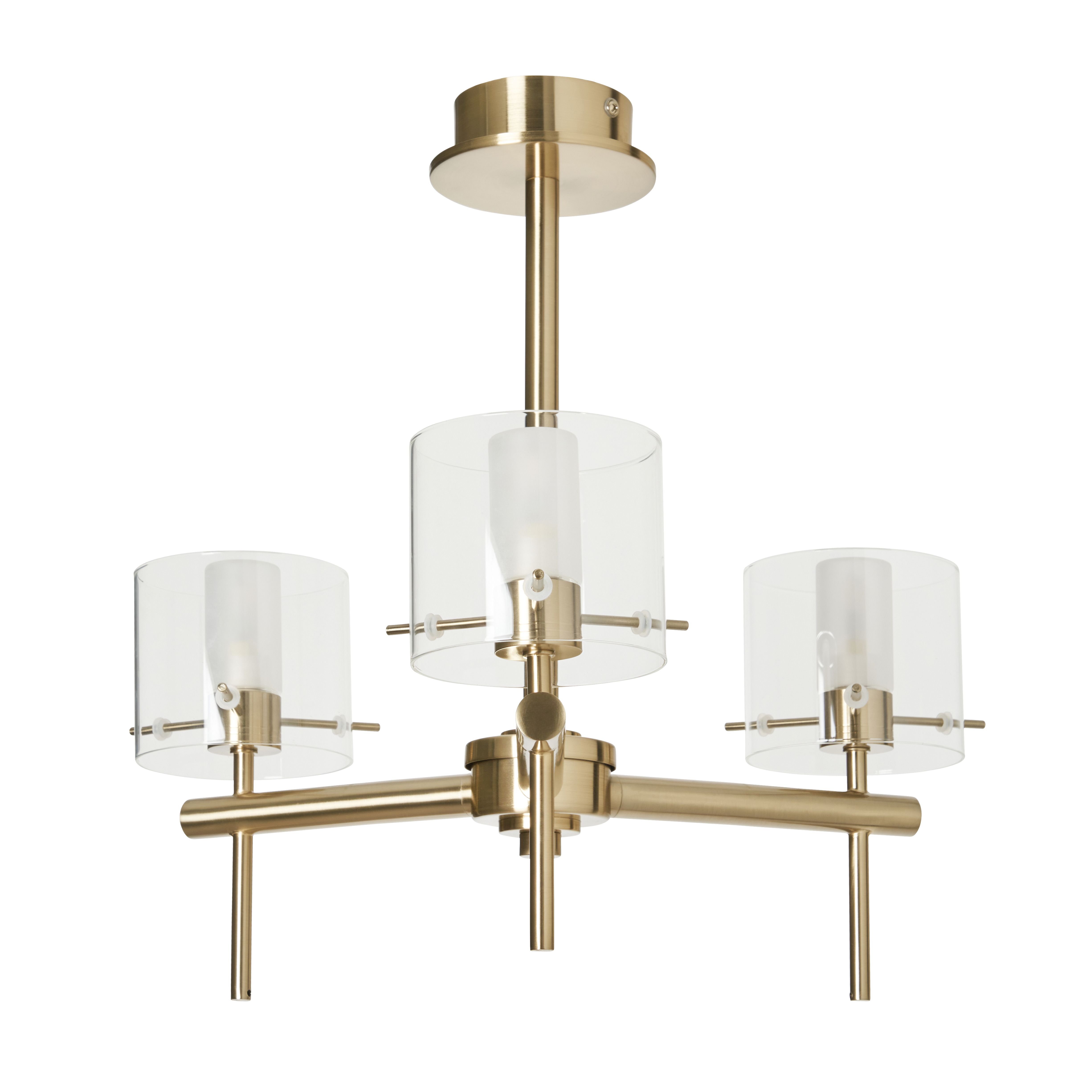 Spa Gene Satin Brass effect Triple Wired LED