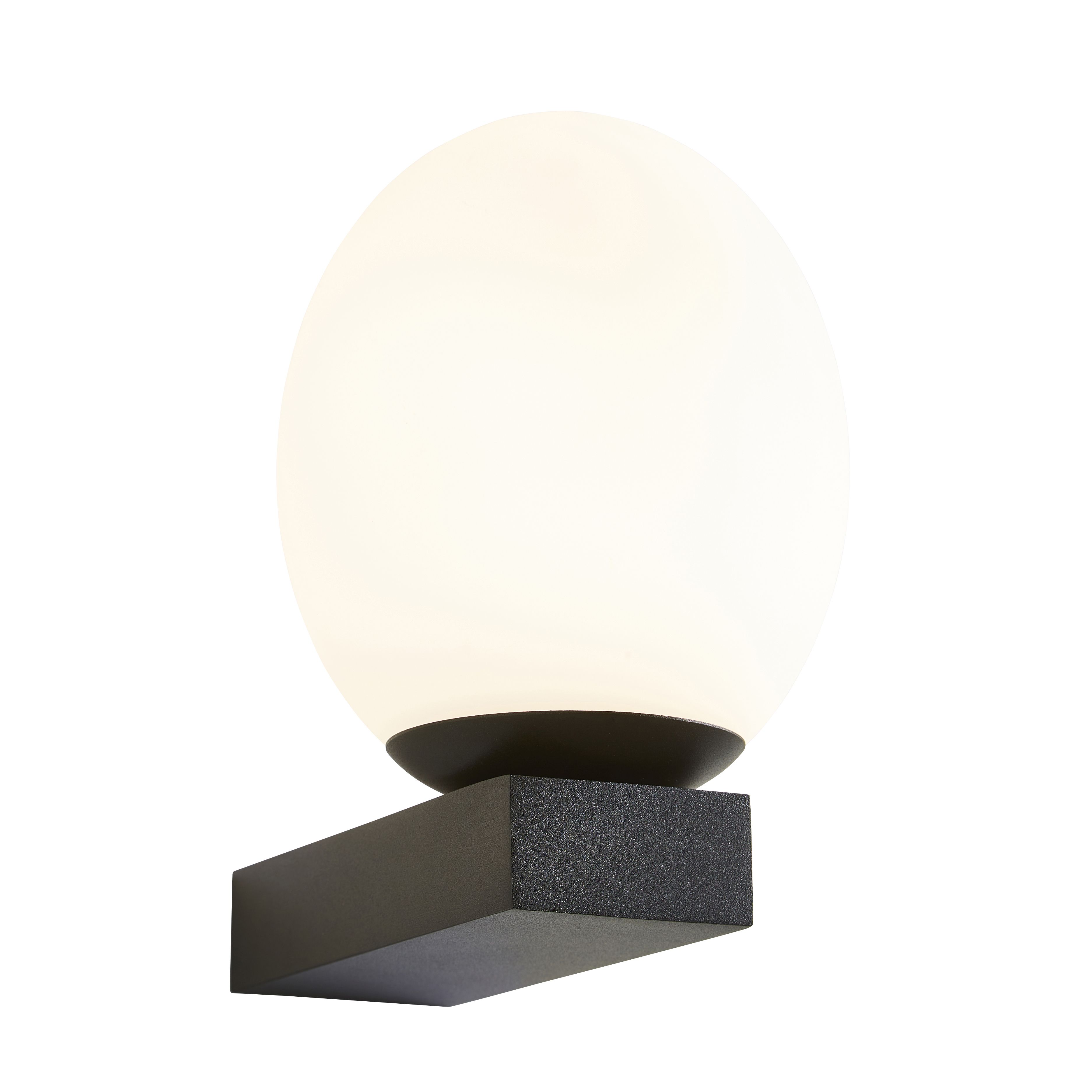 Spa Kiln Matt Black Wired LED Wall light