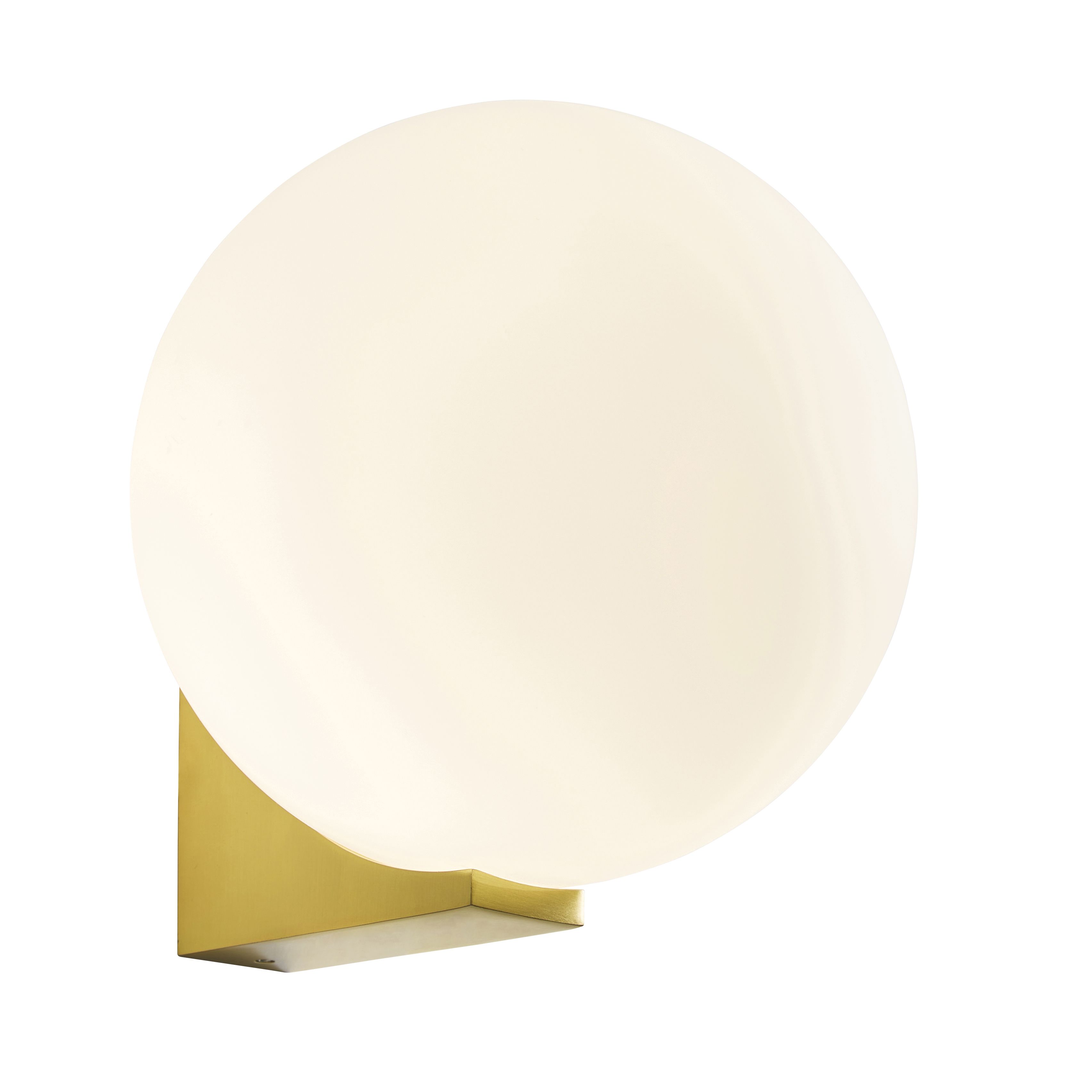 Spa Peel Satin Brass Wired LED Wall light at B&Q