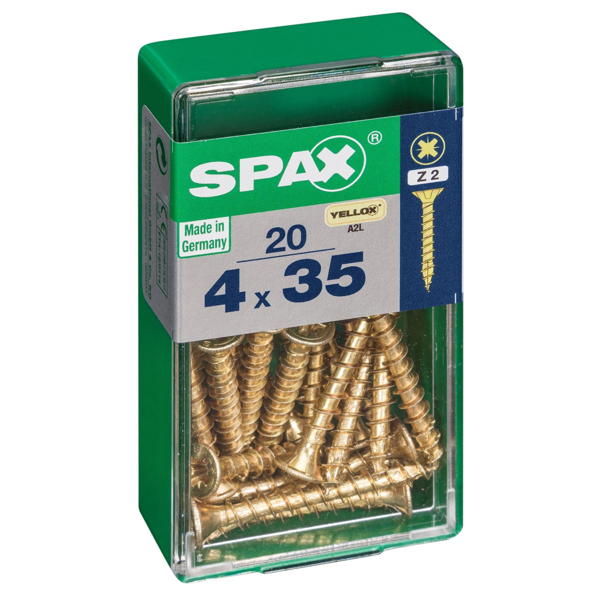 SPAX FLAT CSK YELLOW 20 PCS 7 | DIY at B&Q