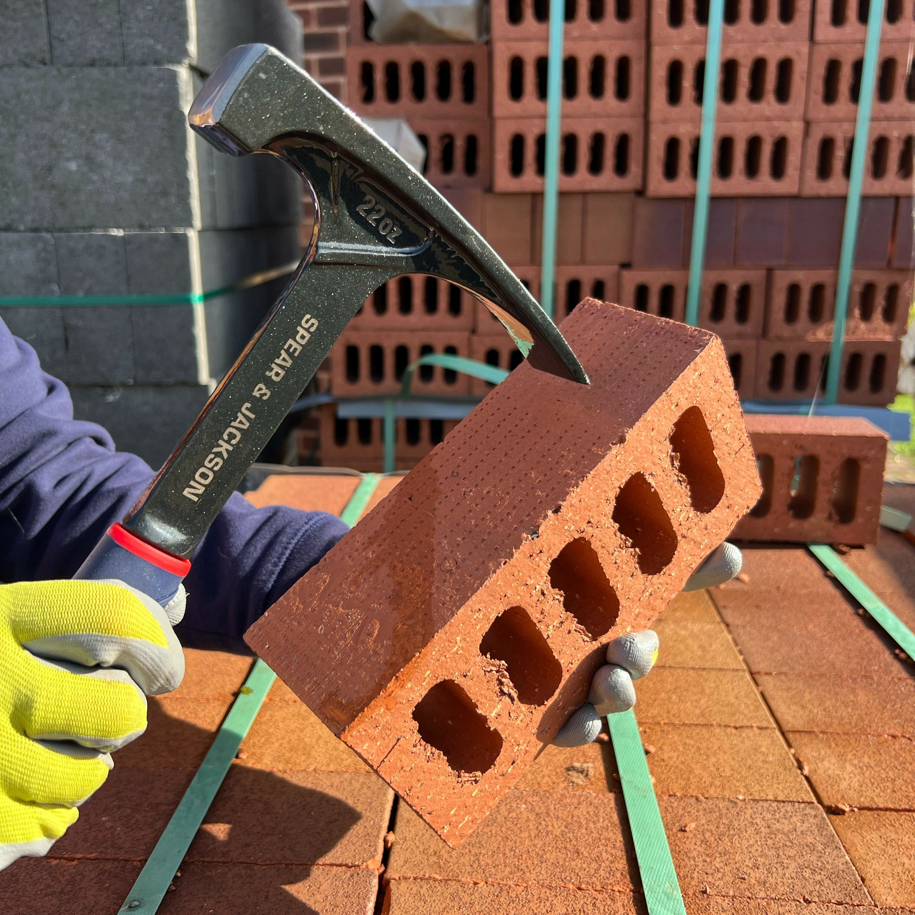 Spear & Jackson Carbon steel Brick Hammer 22.08oz / 630g - SJ-BSS22