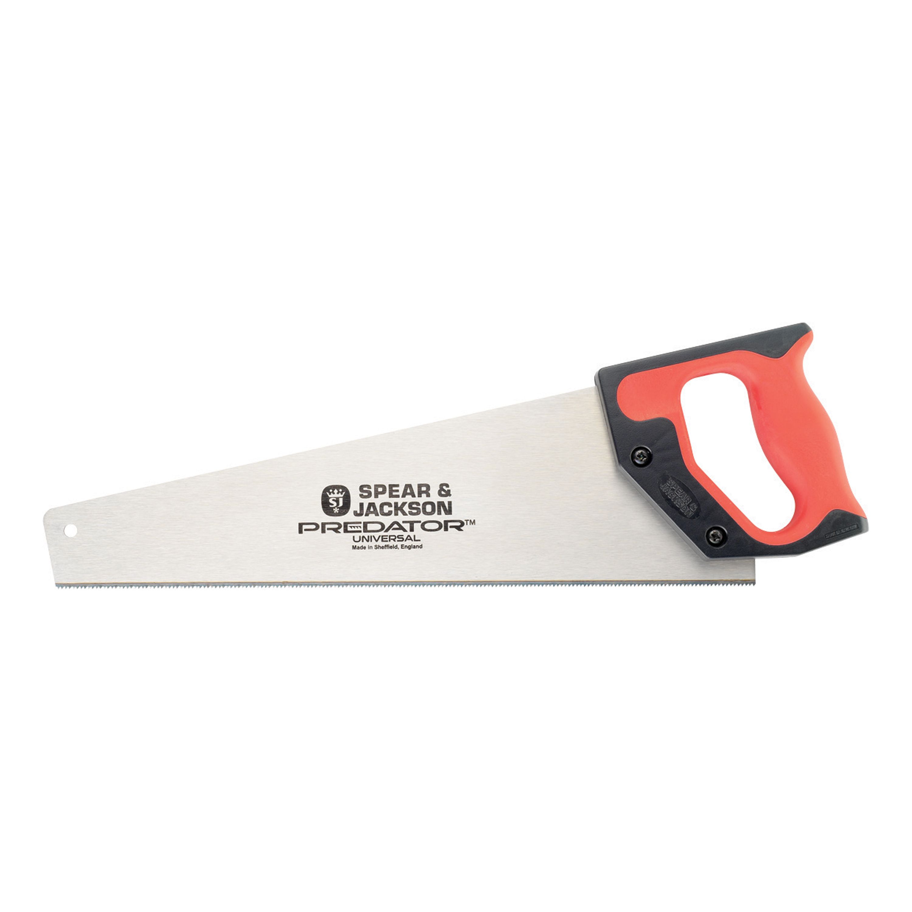 Spear & Jackson Predator 360mm Fine Ergonomic Red Toolbox saw, 14 TPI ...