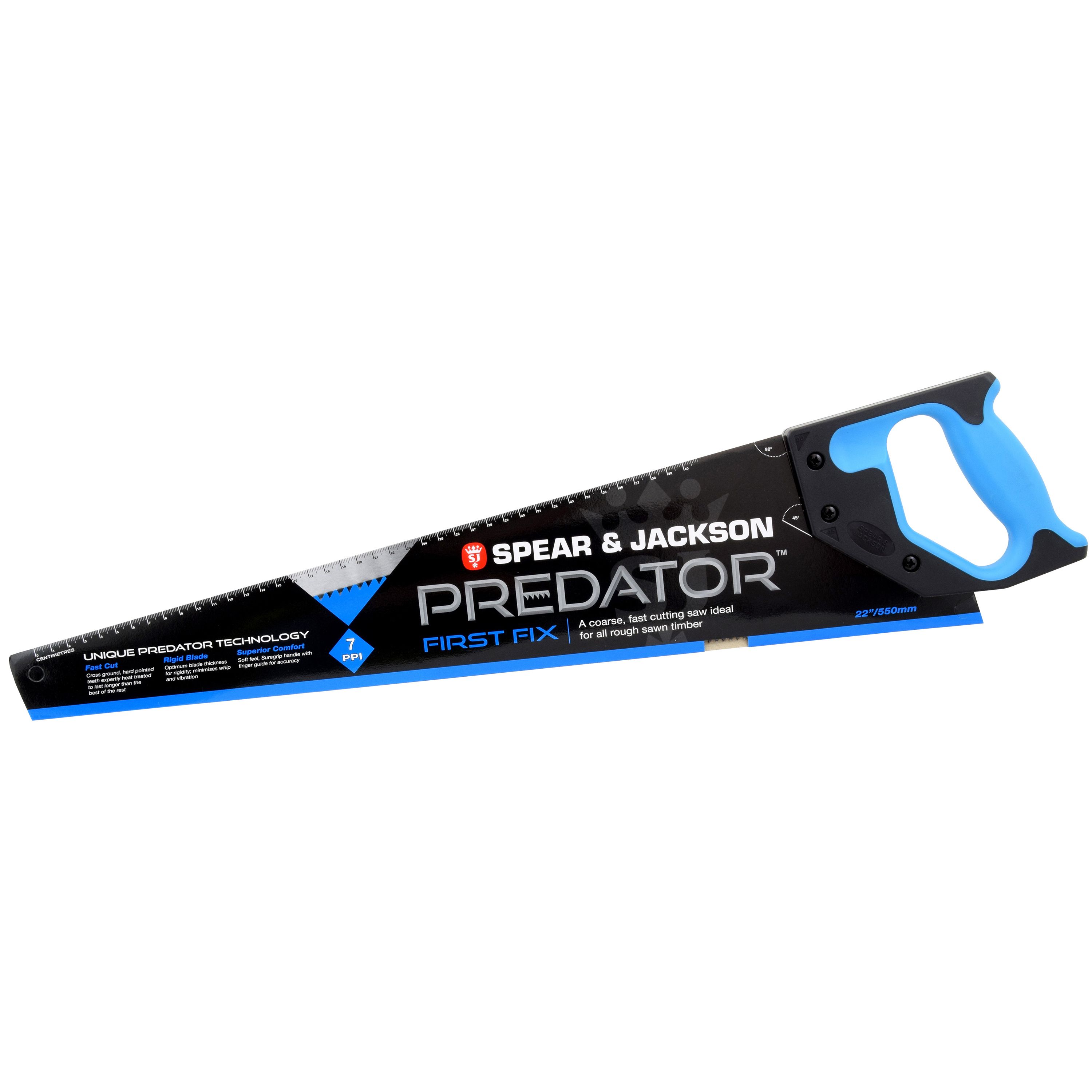 Spear & Jackson Predator 558.8mm Accurate Wood saw, 7 TPI