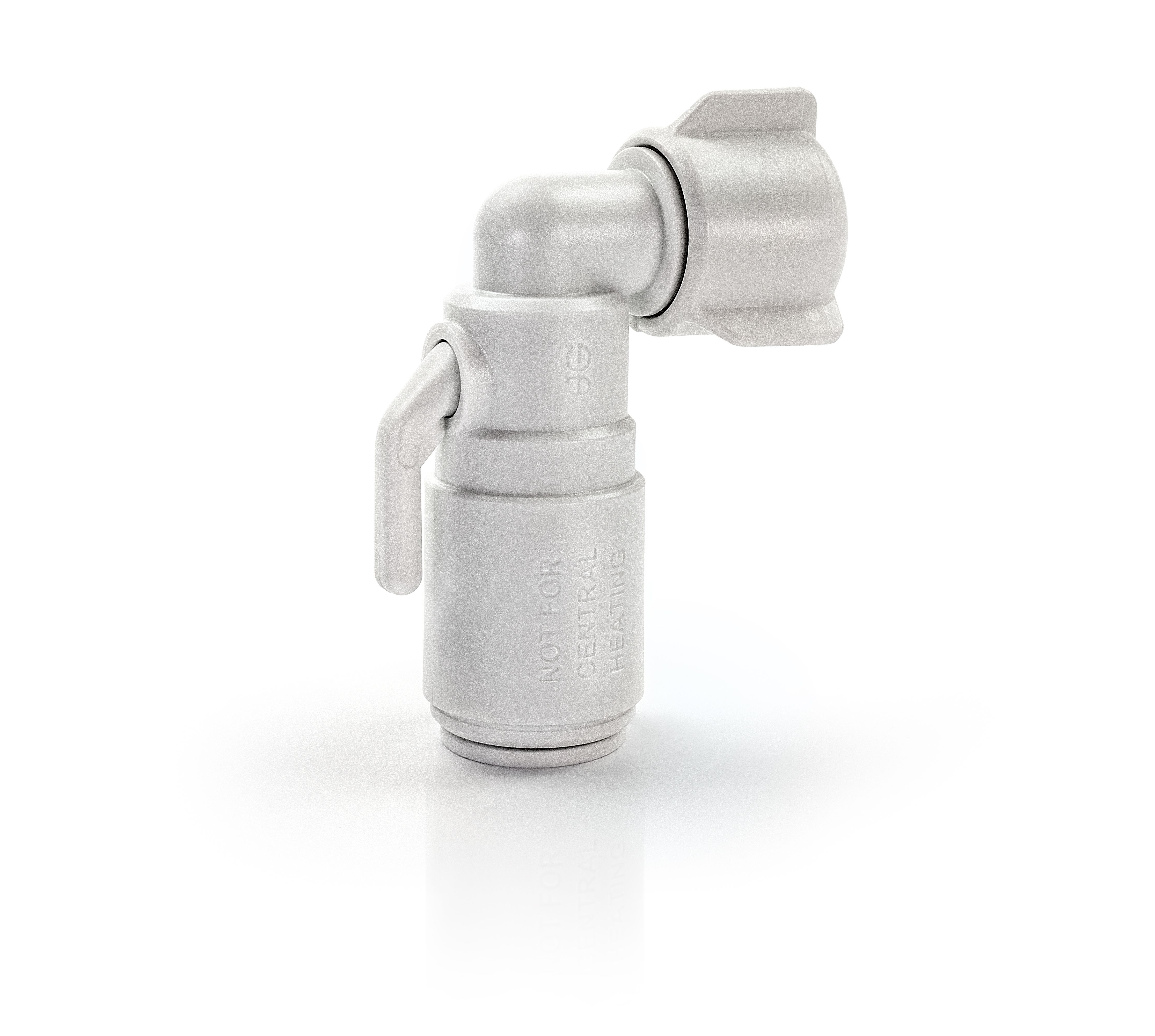 Speedfit Angled Push-fit Service Valve, 15mm x ½" | DIY at B&Q