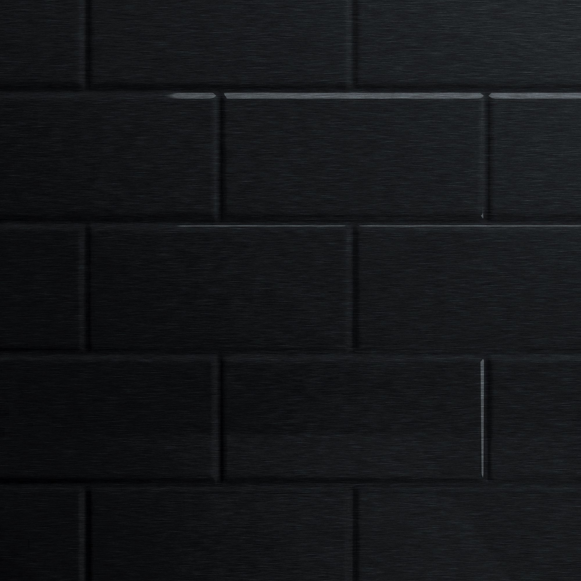 Splashwall 2 panel Composite Panel kit (L)1200mm (W)2420mm - Black Tile effect