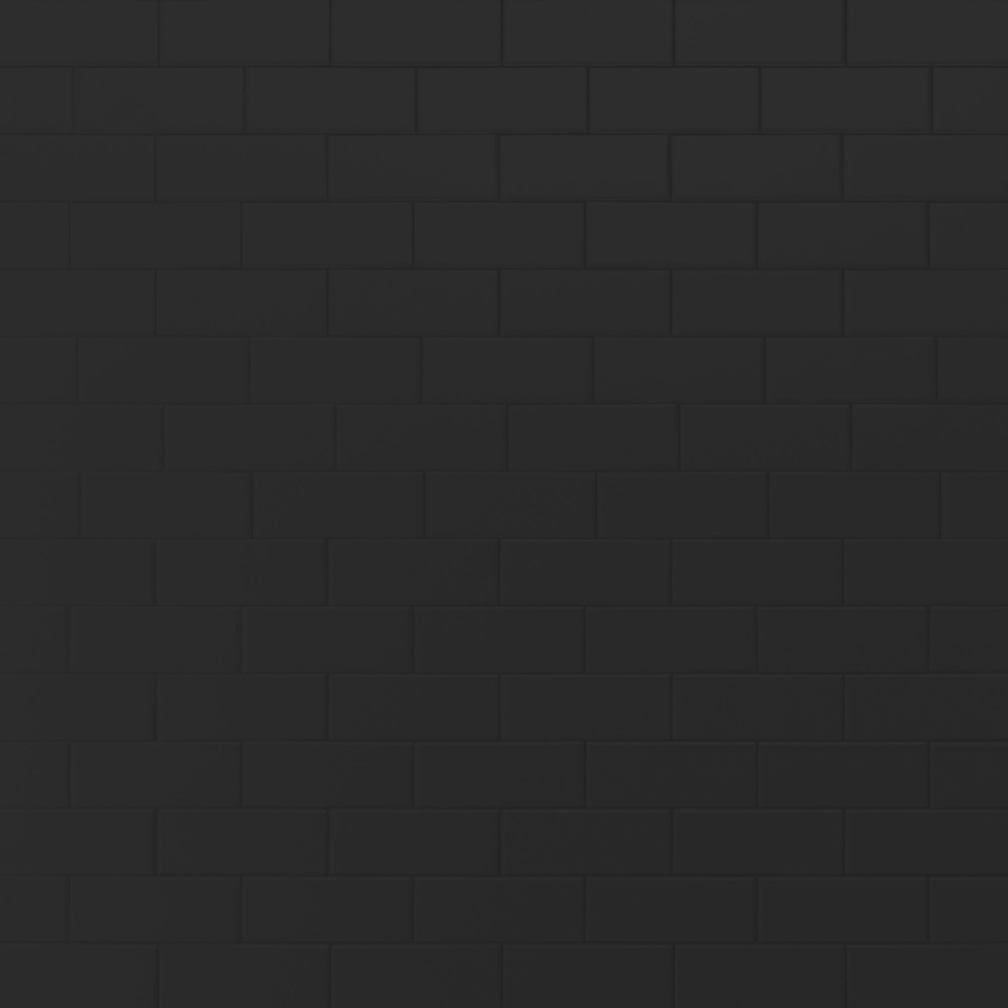 Splashwall 3 panel Composite Wall panel kit (L)2440mm (W)1220mm - Black Tile effect