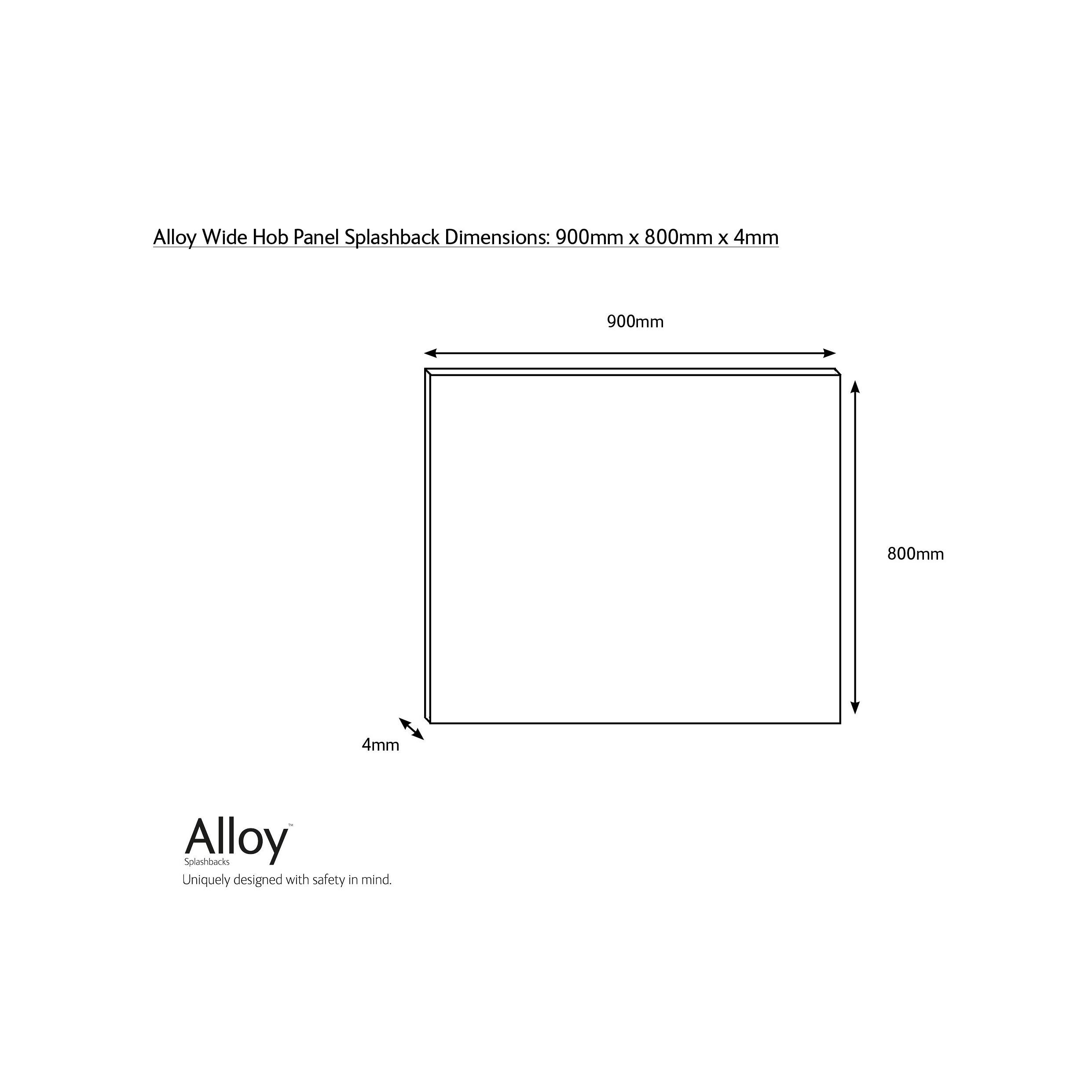 Splashwall Alloy Brown Walnut geometric Aluminium Splashback, (H)800mm (W)900mm (T)4mm | DIY at B&Q