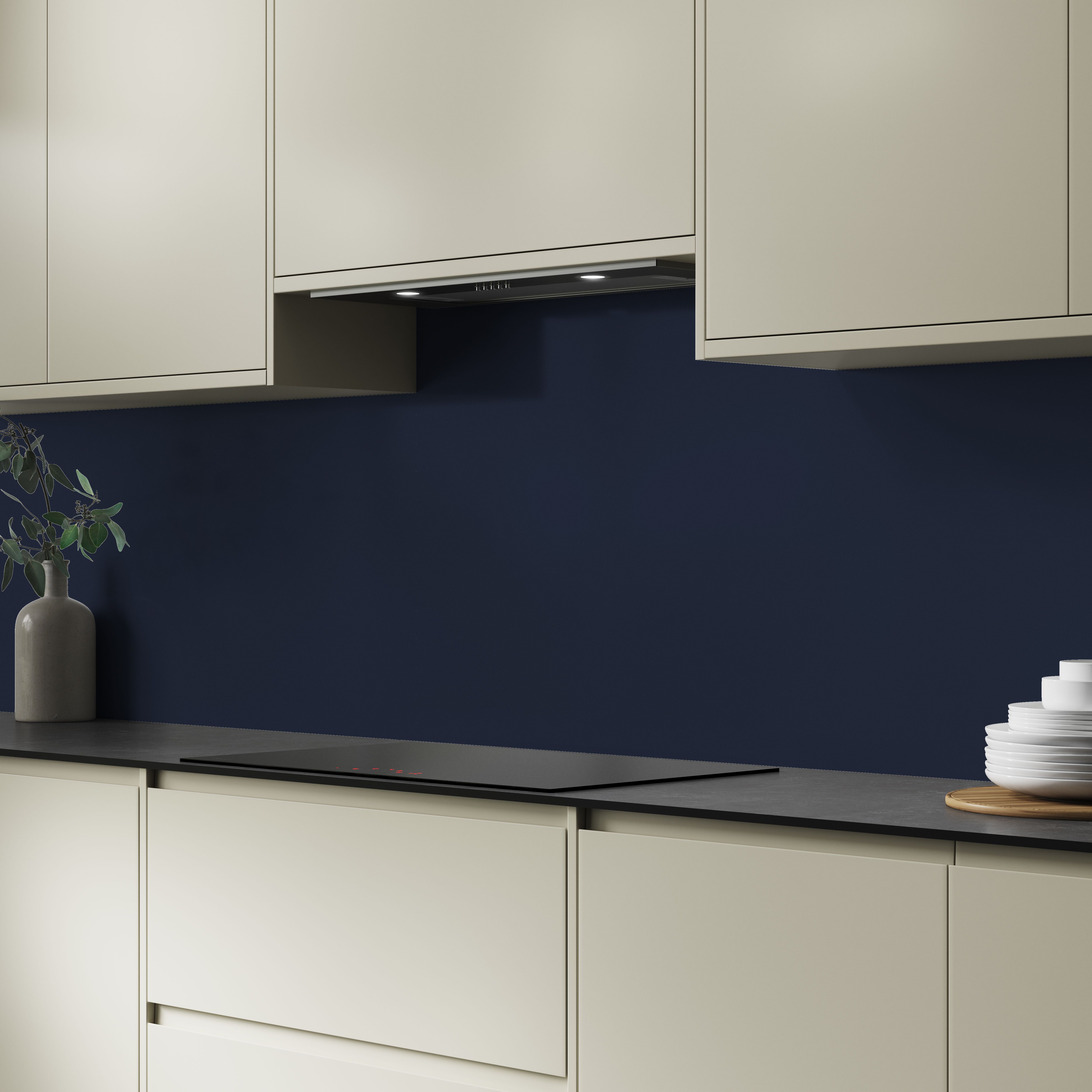 Splashwall Blue & Pink Aluminium Splashback, (H)750mm (W)2440mm (T)4mm