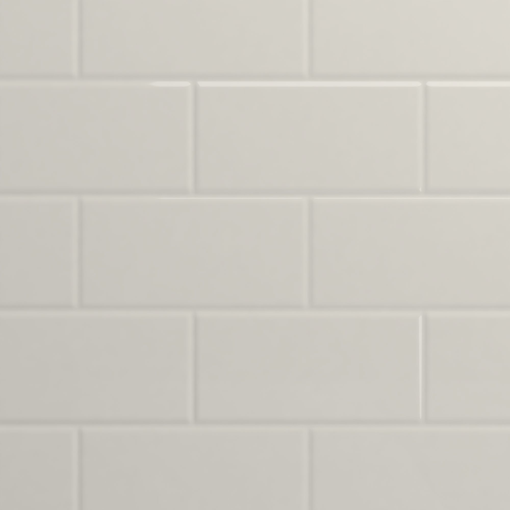 Splashwall Cream Tile effect 2 panel Composite Panel kit (L)2420mm (W ...