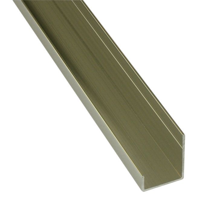 Splashwall Polished Gold effect Panel end cap, (L)2420mm | DIY at B&Q