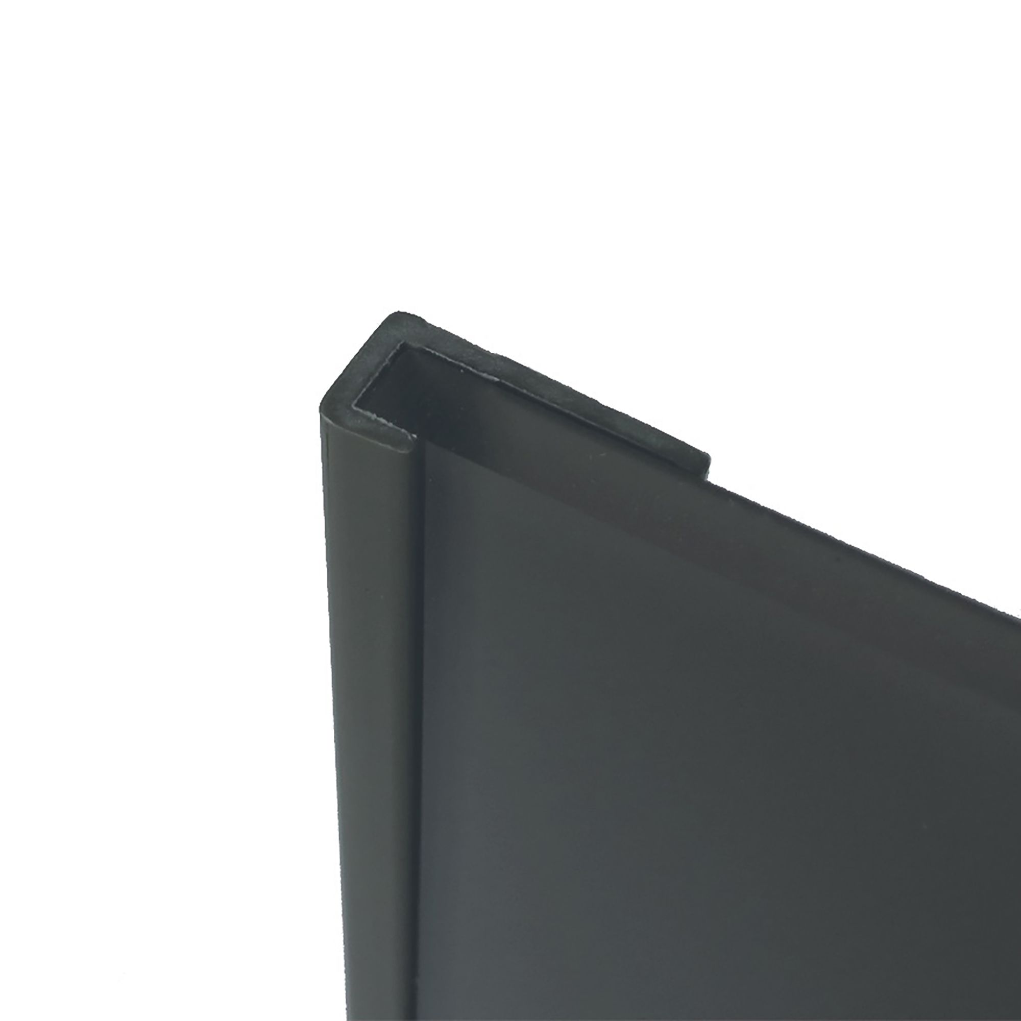 Splashwall Straight Panel end cap (L)2440mm (T)4mm - Flint