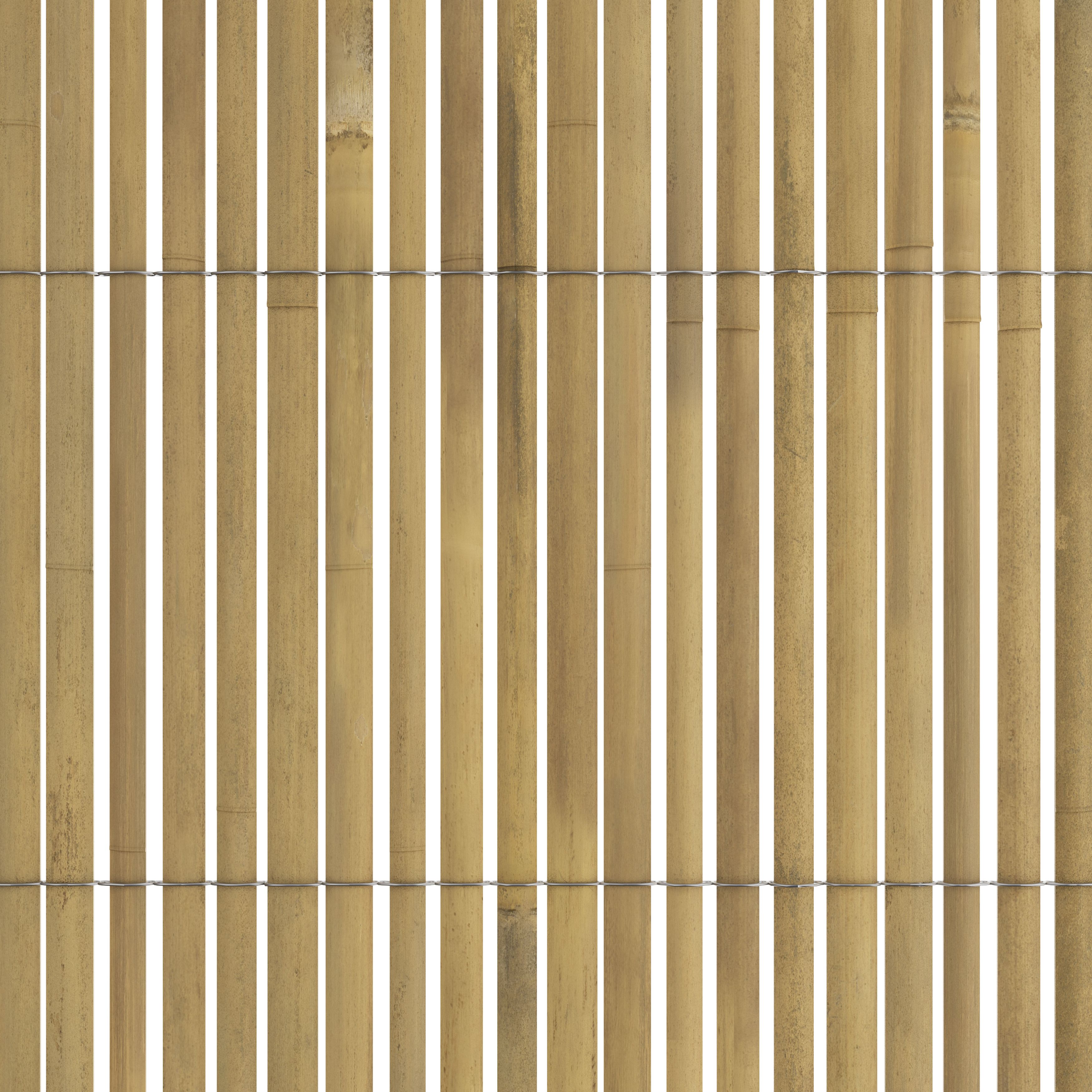 Split Natural Bamboo Garden screen (H)1m (W)3m