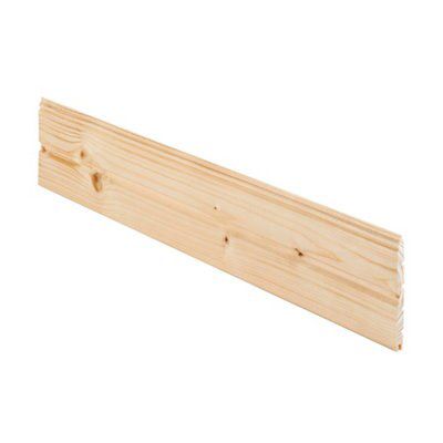 Spruce Cladding (W)95mm (T)7.5mm, Pack of 5 | DIY at B&Q