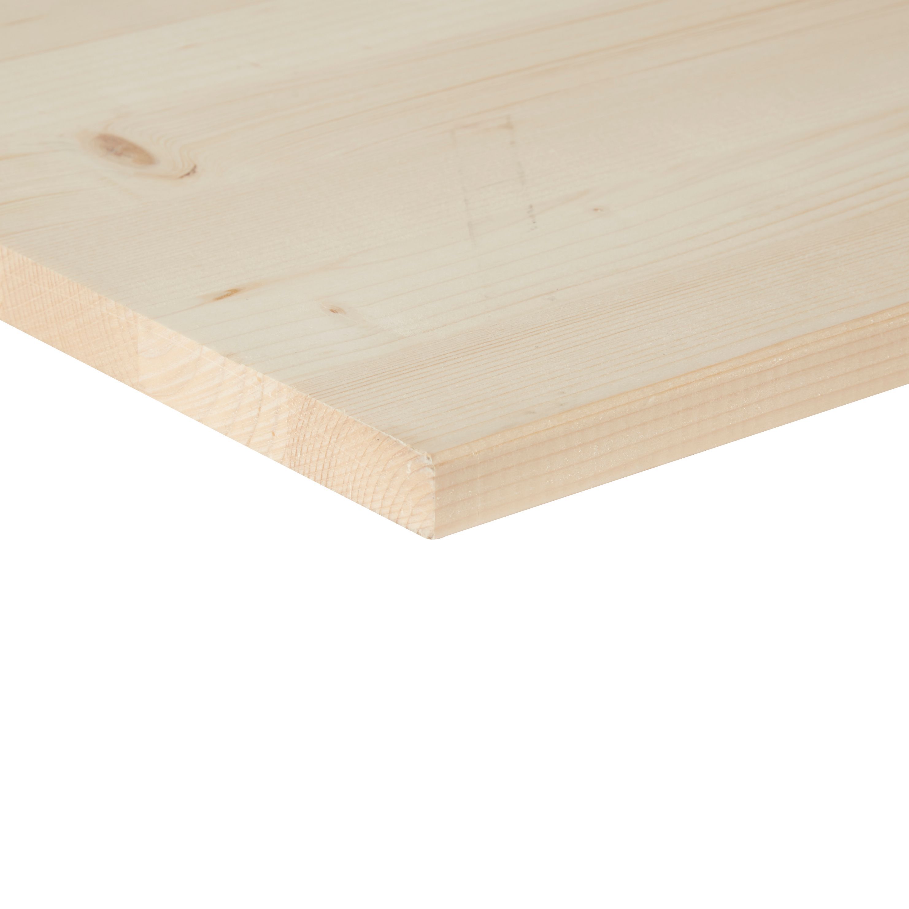 Square edge Knotty pine Furniture board, (L)2m (W)300mm (T)18mm