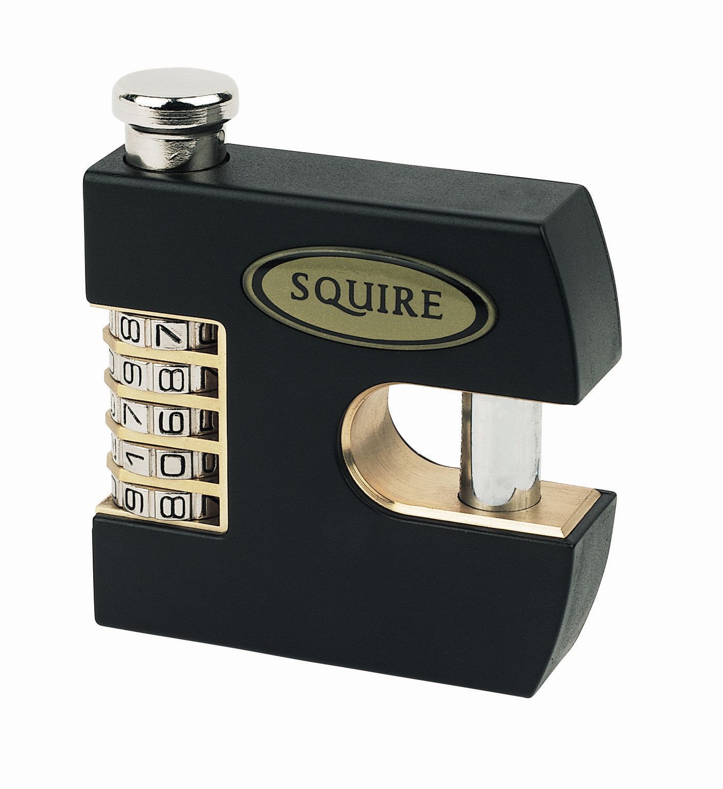 Squire Solid brass body with hardened steel shackle Closed shackle ...