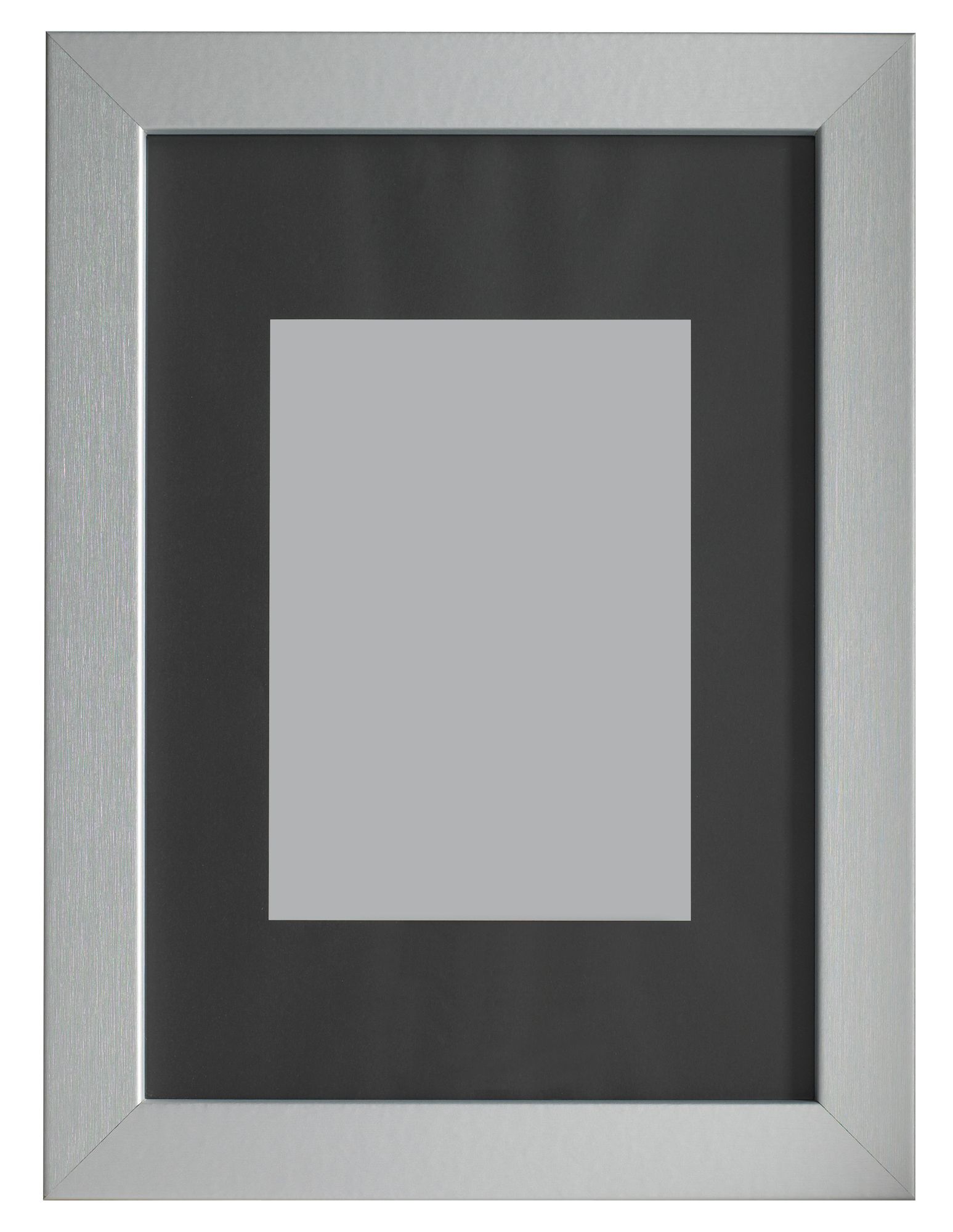 Stainless steel effect Stainless steel effect Single Picture frame (H ...