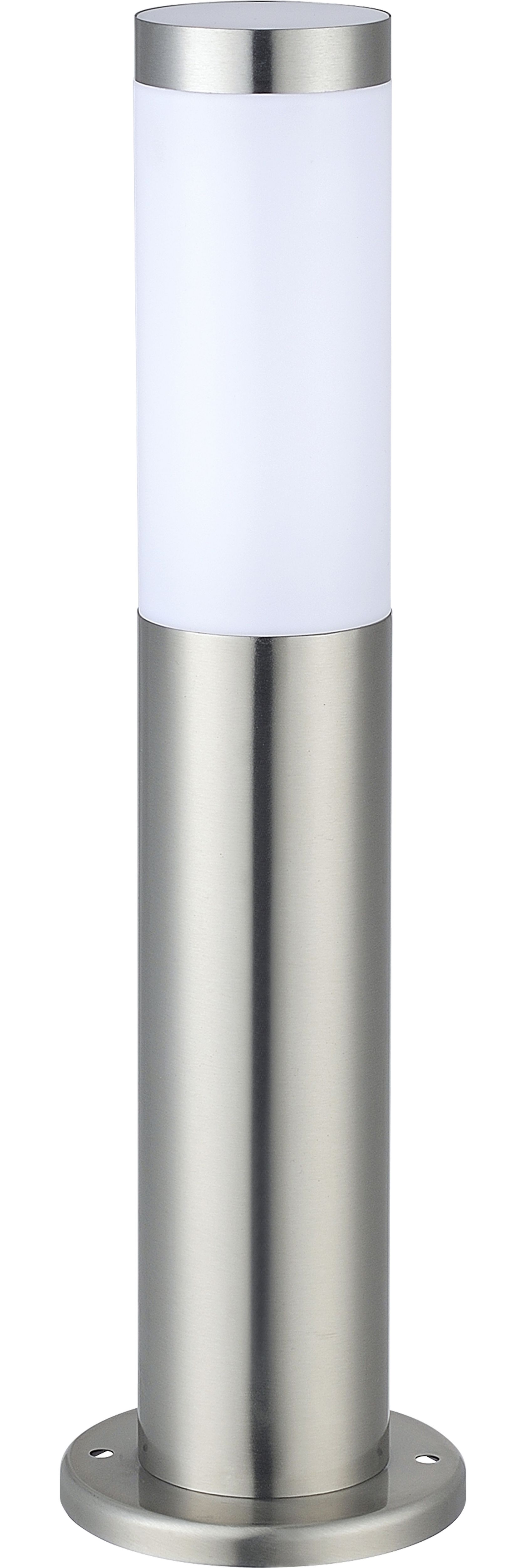 Stainless Steel Mains-powered 1 lamp Outdoor Post light (H)450mm