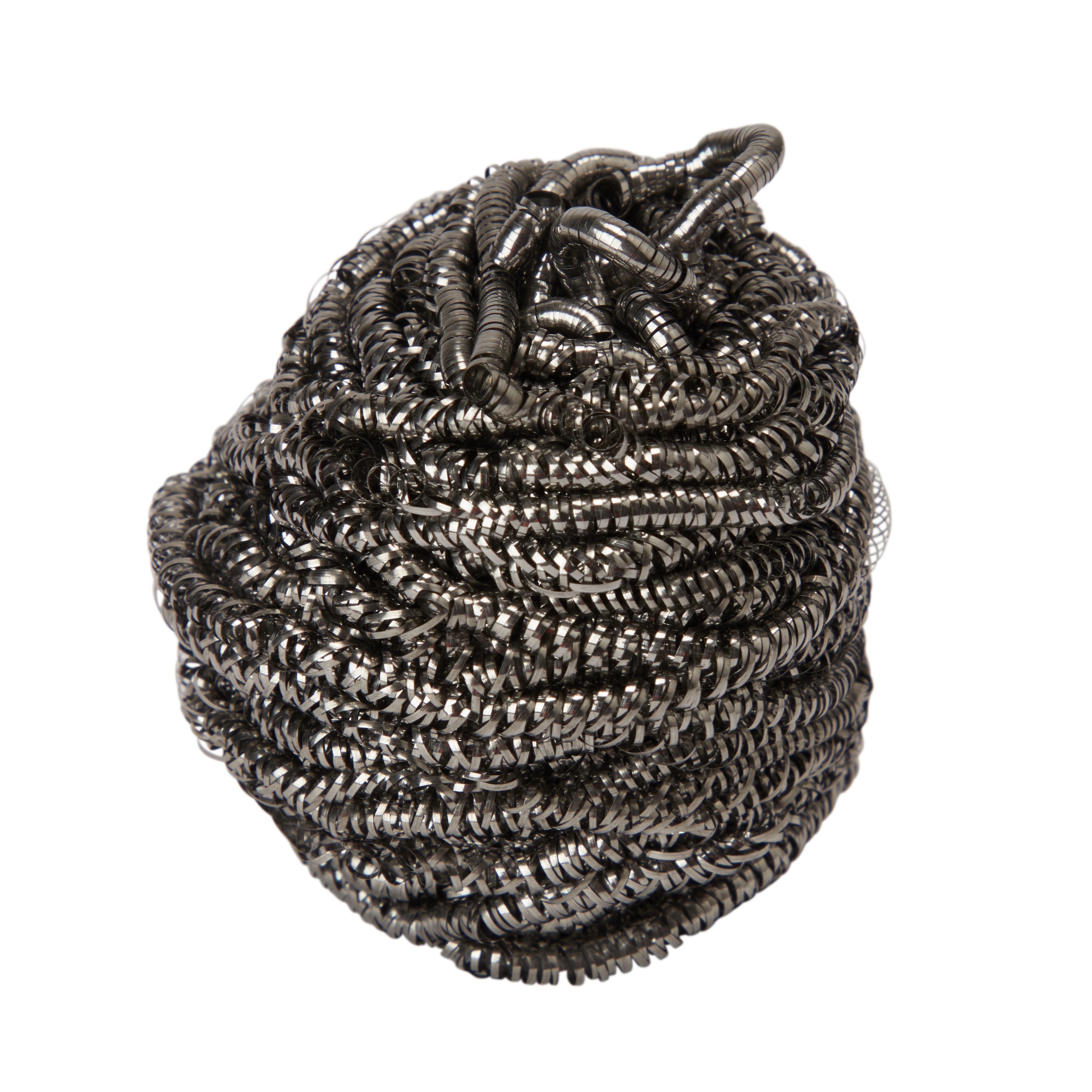 Stainless steel Sponge scourer, Pack of 4 | DIY at B&Q