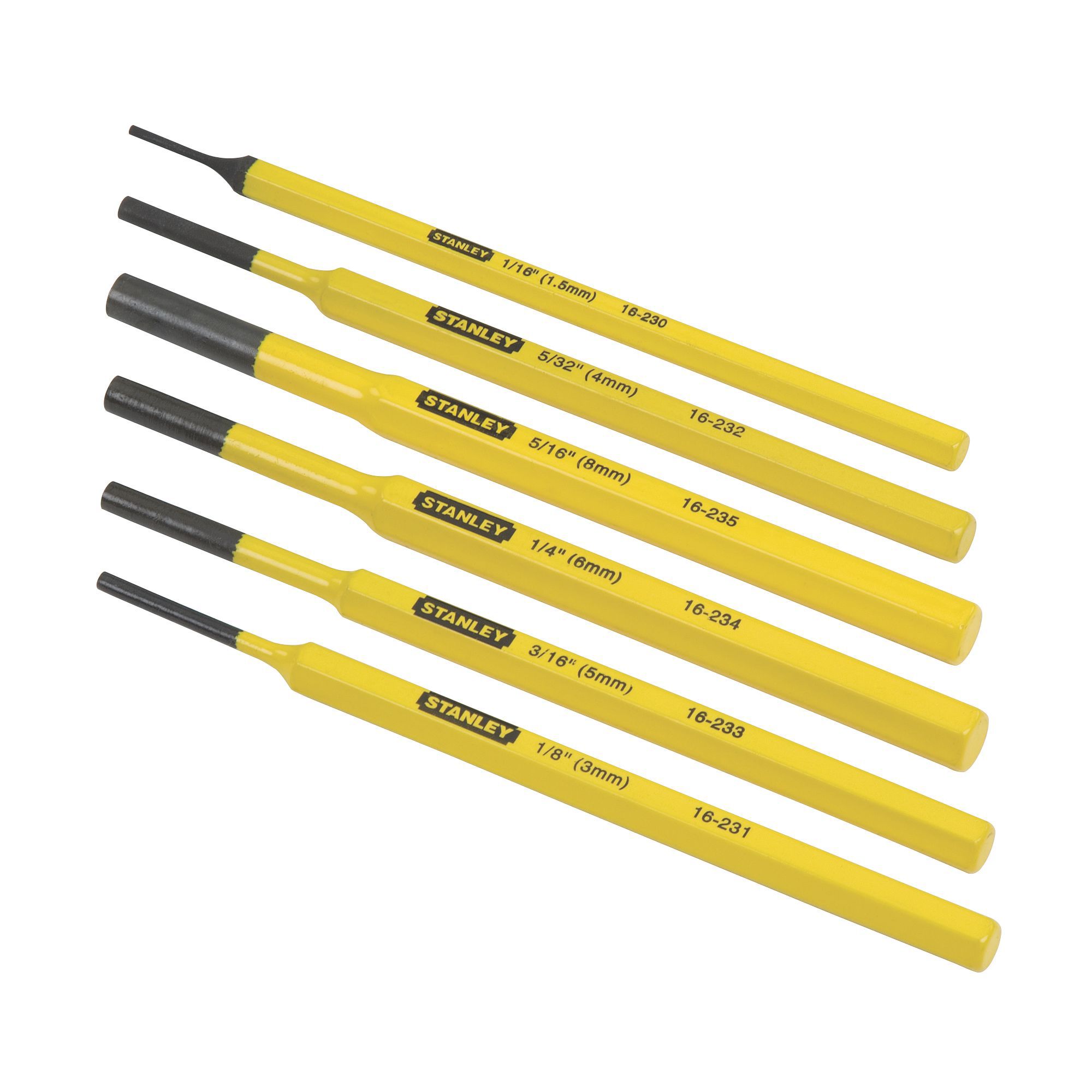 Stanley 6 piece Punch set