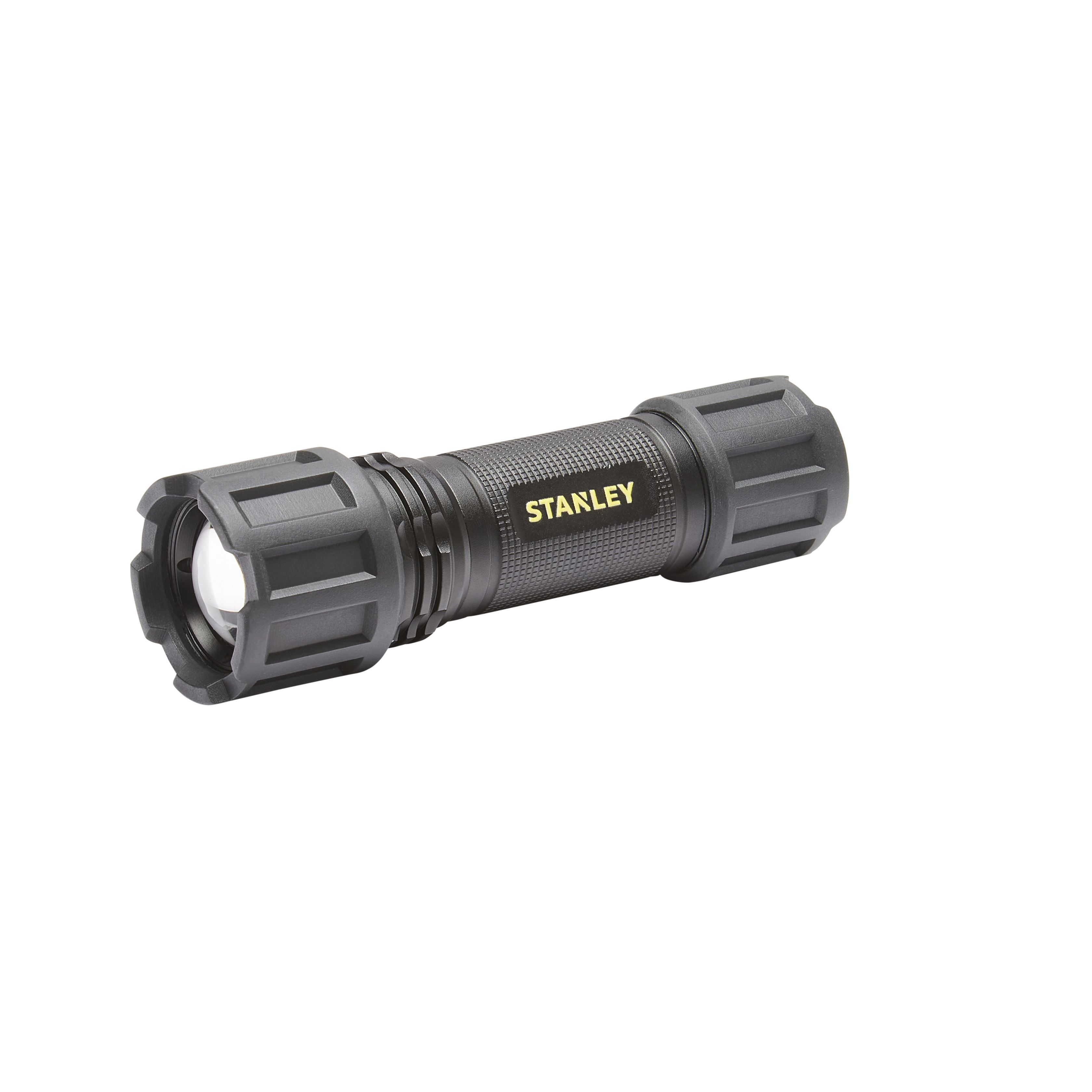 Stanley Black 600lm LED Battery-powered Torch | DIY at B&Q