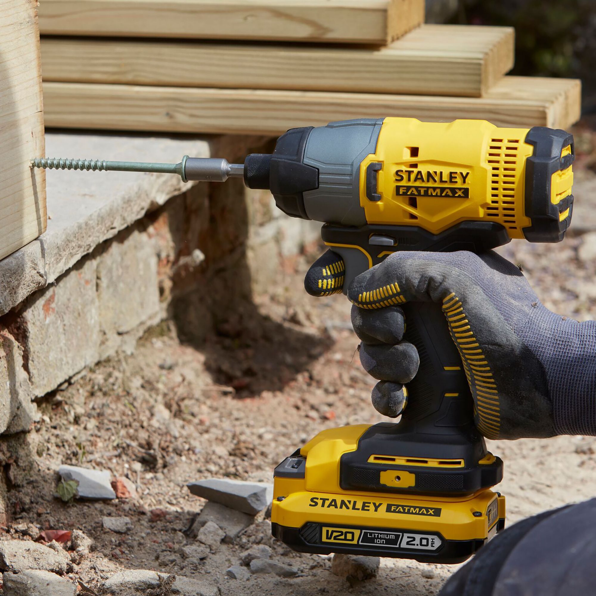 Stanley FatMax 18V Li-ion Brushed Cordless Impact driver (1 x 2Ah ...