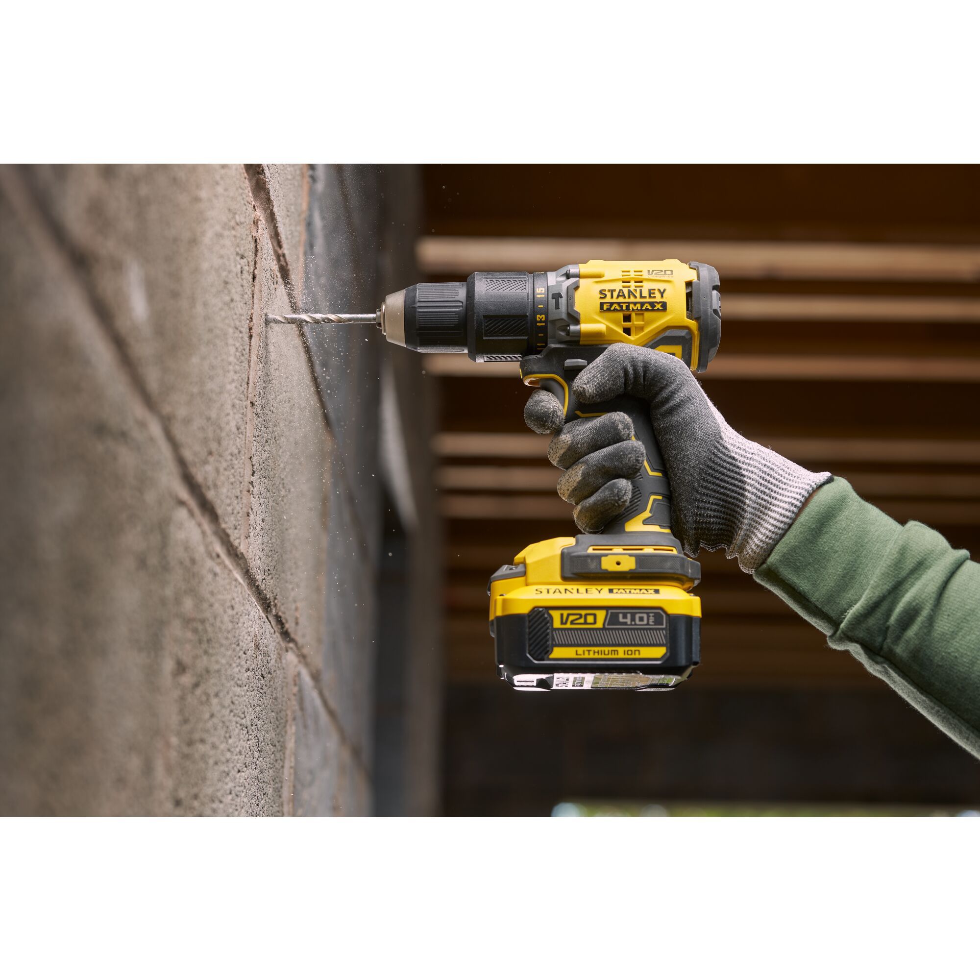 Stanley FatMax 18V Li ion Cordless Combi drill impact driver 2 x 2Ah SFMCK461M2S GB