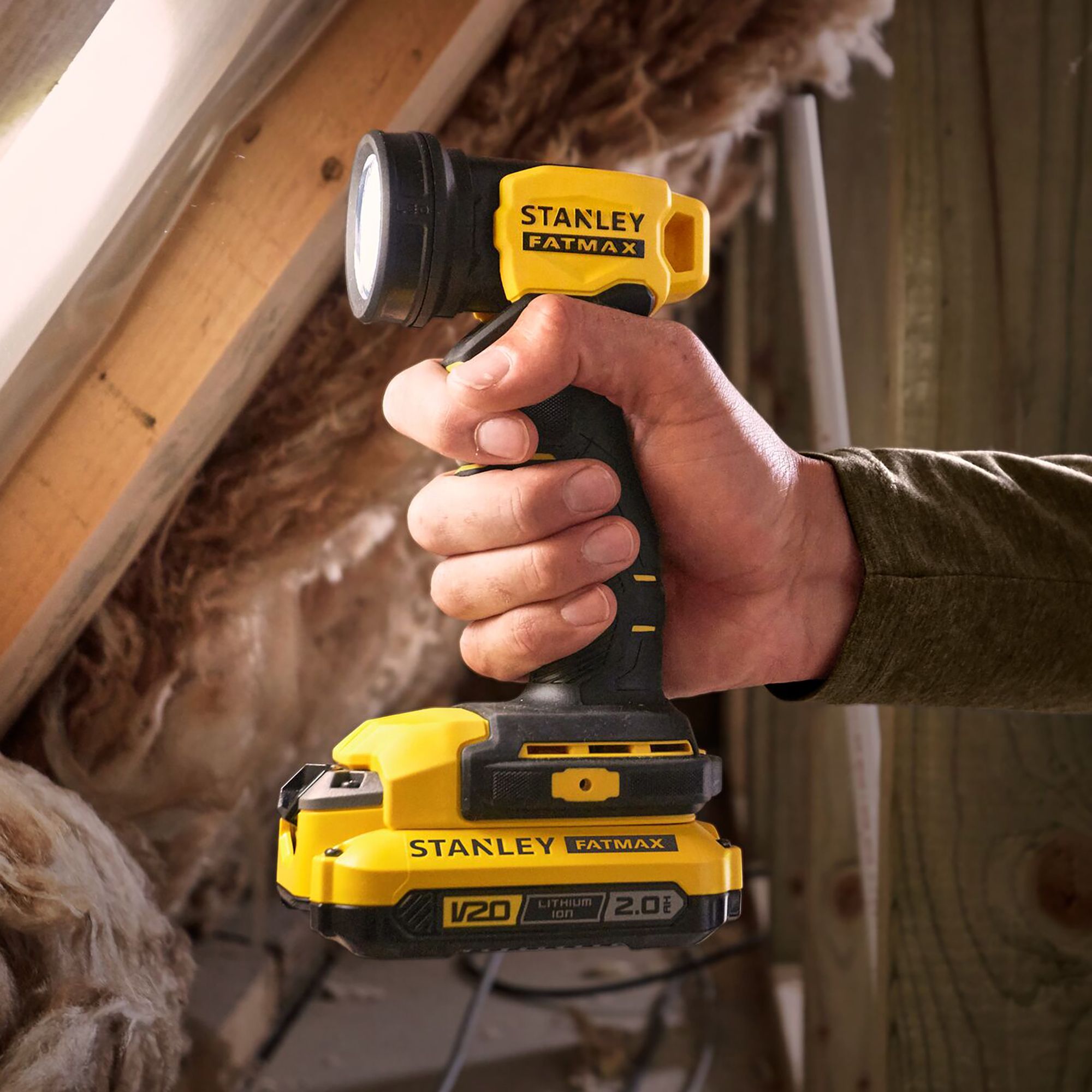 Stanley FatMax 18V Li-ion LED Cordless Torch SFMCL020 - Bare unit