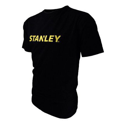 Stanley Lyon Black T-shirt Medium | DIY at B&Q