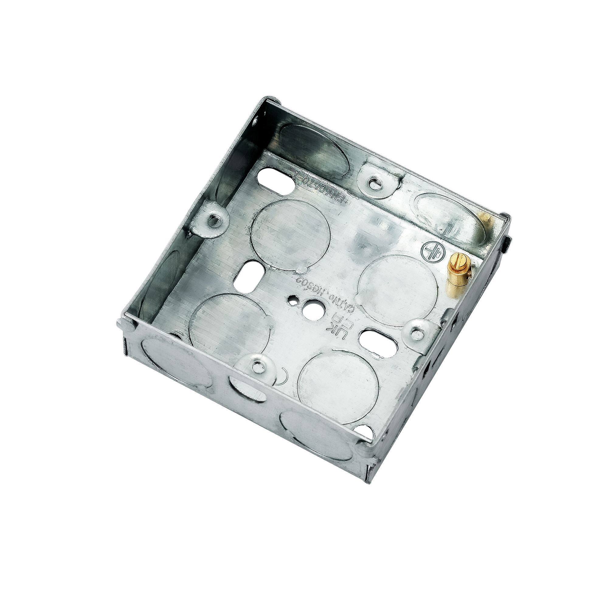 Steel 25mm Single Moulded box, Pack of 5 | DIY at B&Q