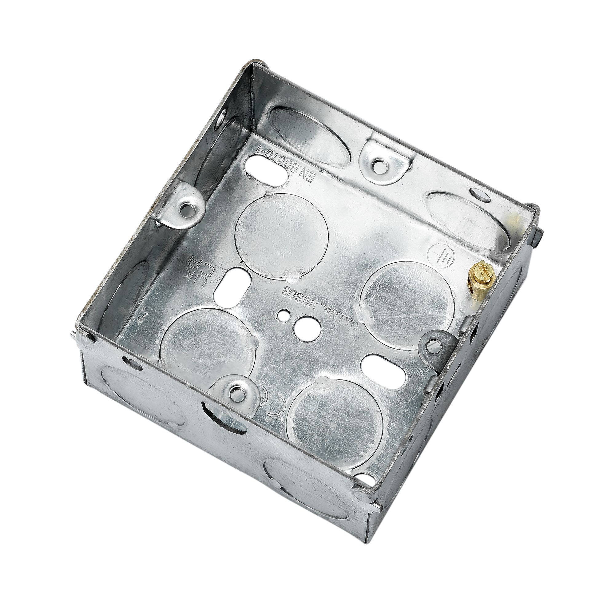 Steel 35mm Single Moulded box, Pack of 5 | DIY at B&Q