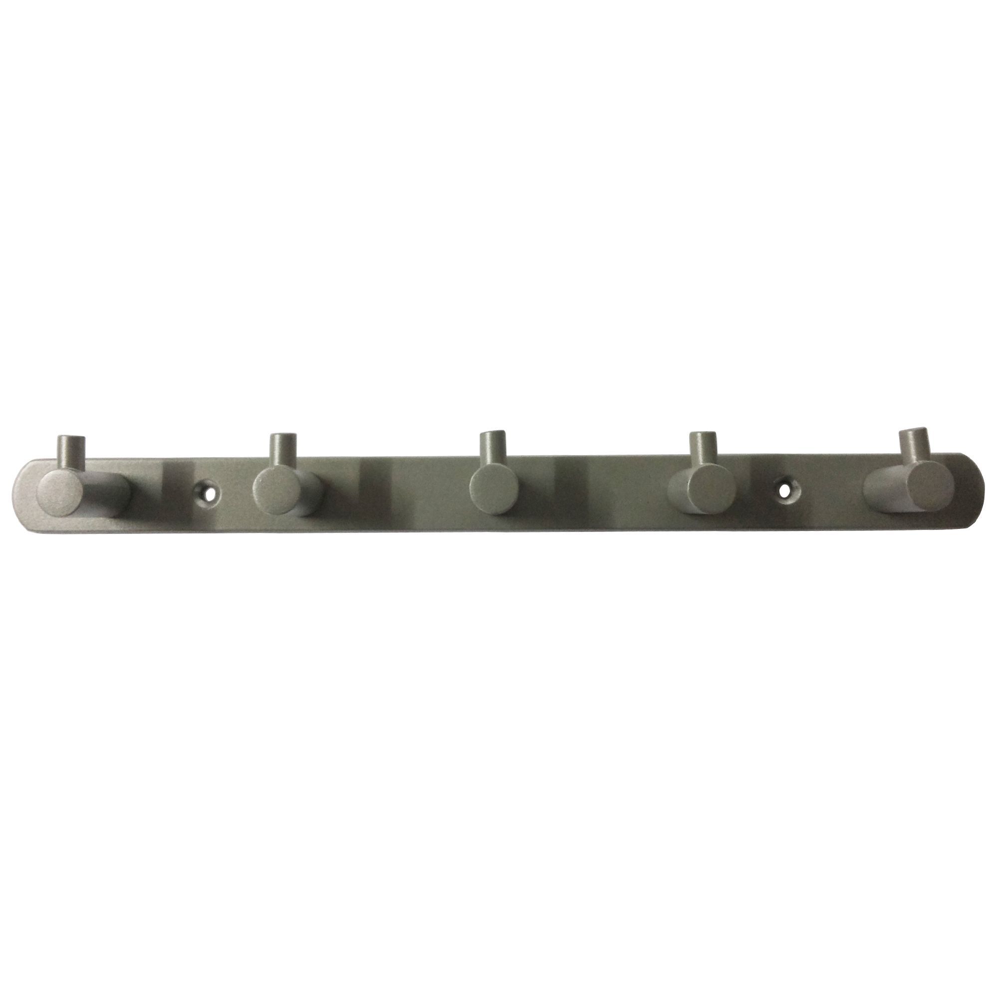 Steel 5 Hook rail, (L)327mm (H)30mm | DIY at B&Q