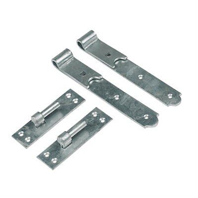 Steel Gate hinge (L)275mm, Pack of 2