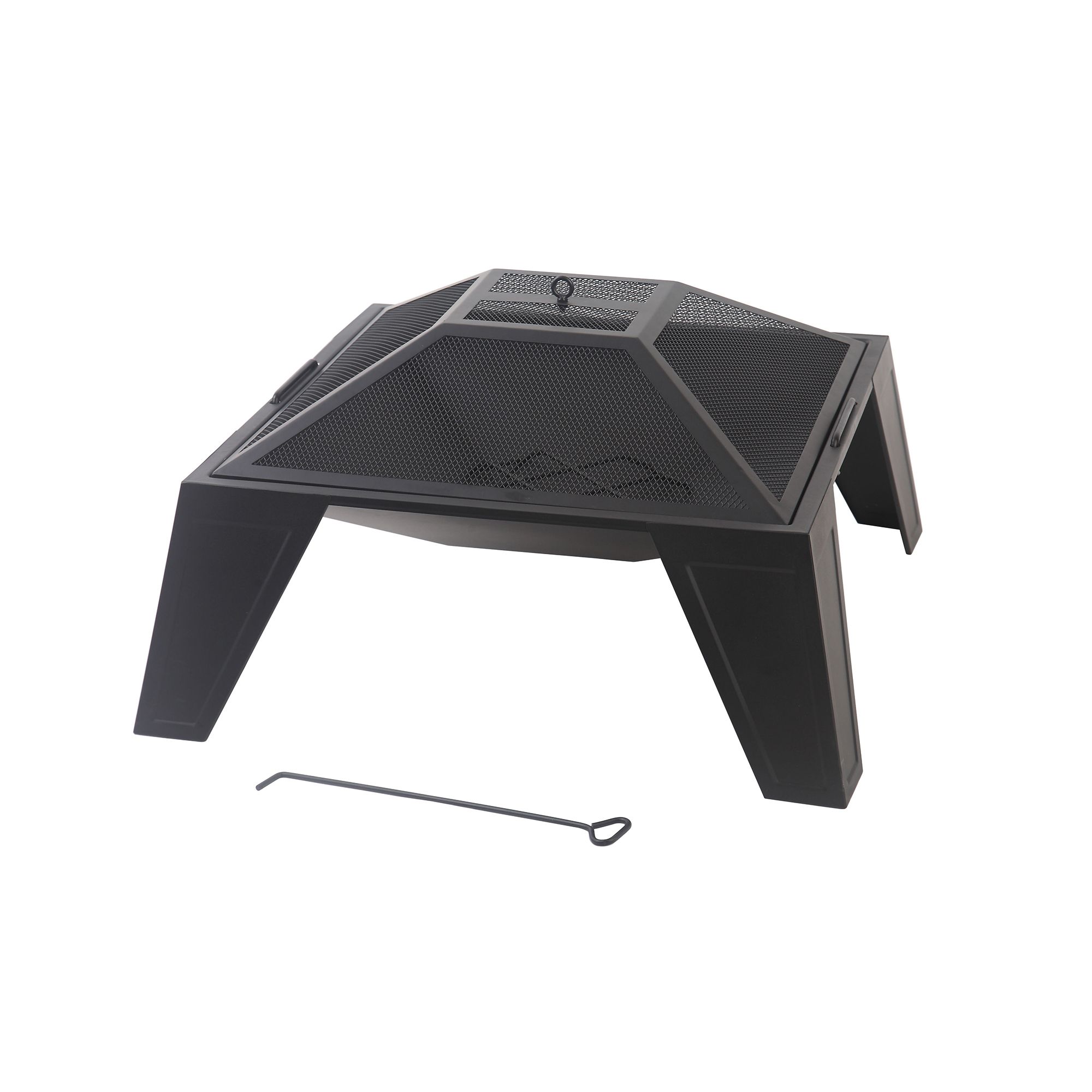 Steel Matt Black Firepit