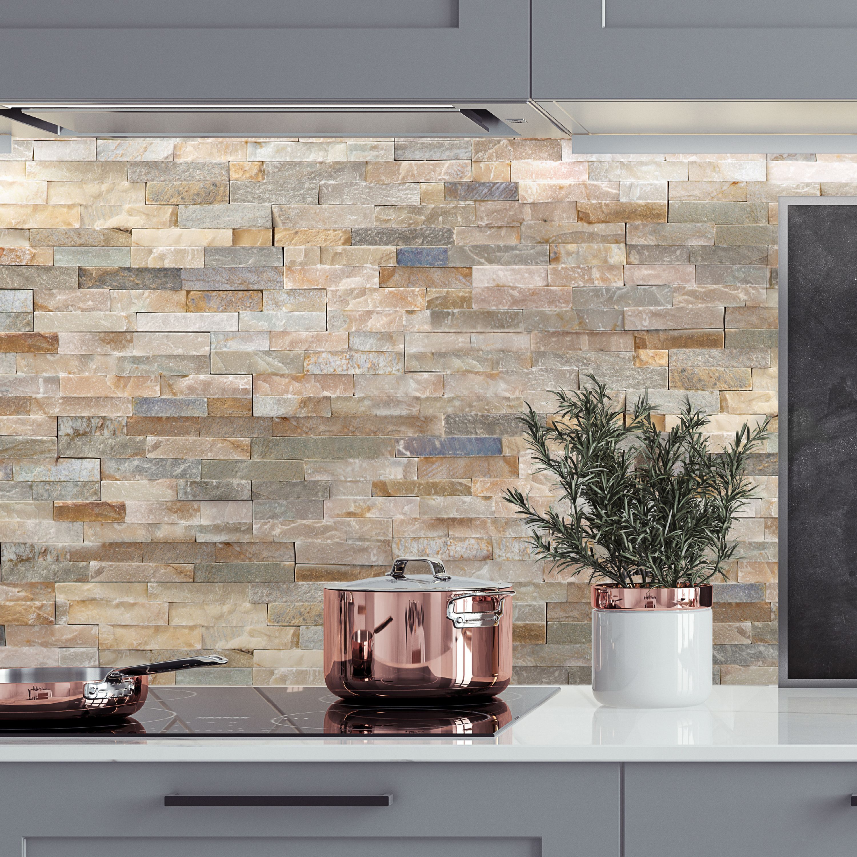 Stegu Splitface Multicolour Matt Patterned Textured Natural stone ...