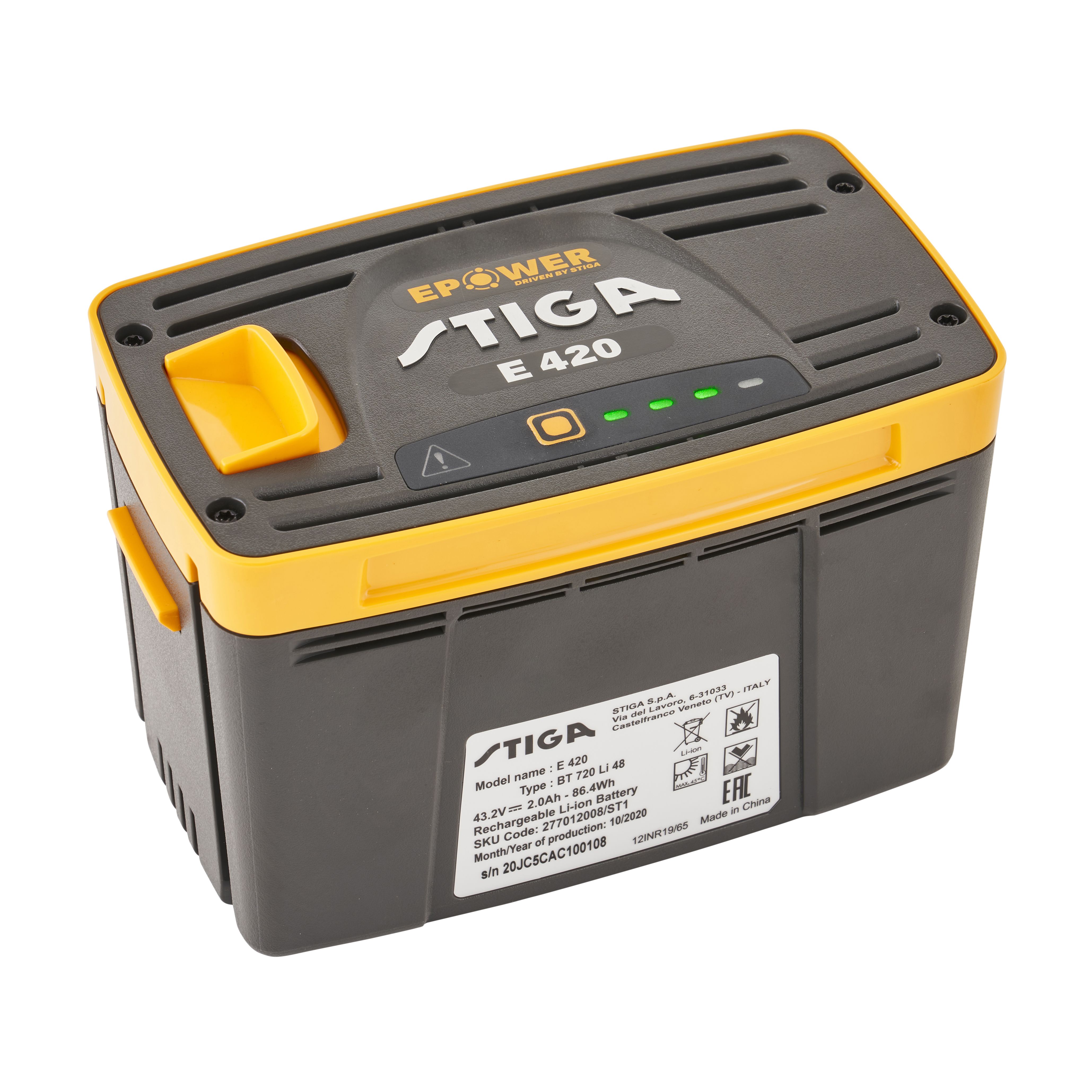 Stiga 48V 2Ah Li-ion ePower Power tool battery - E420 / 277012008/ST1