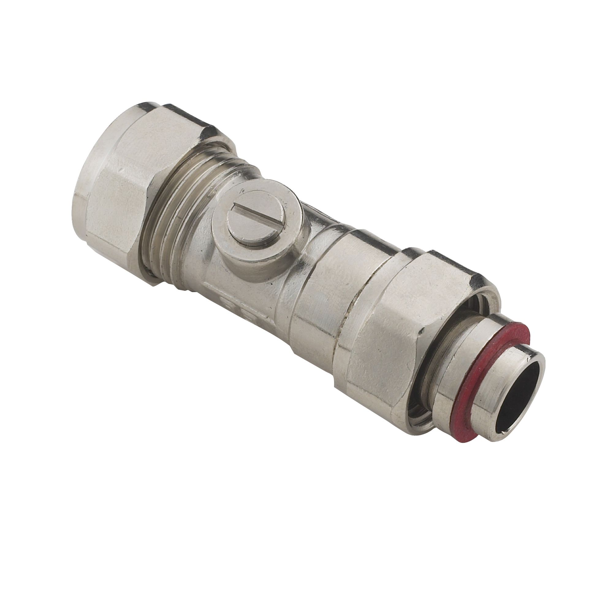 Buy Straight Compression Service Valve, 15mm x ½" at B&Q