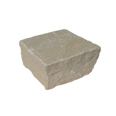Strata Cream Sandstone Sett, 11.62m² (L)100mm (W)100mm Pack of 1