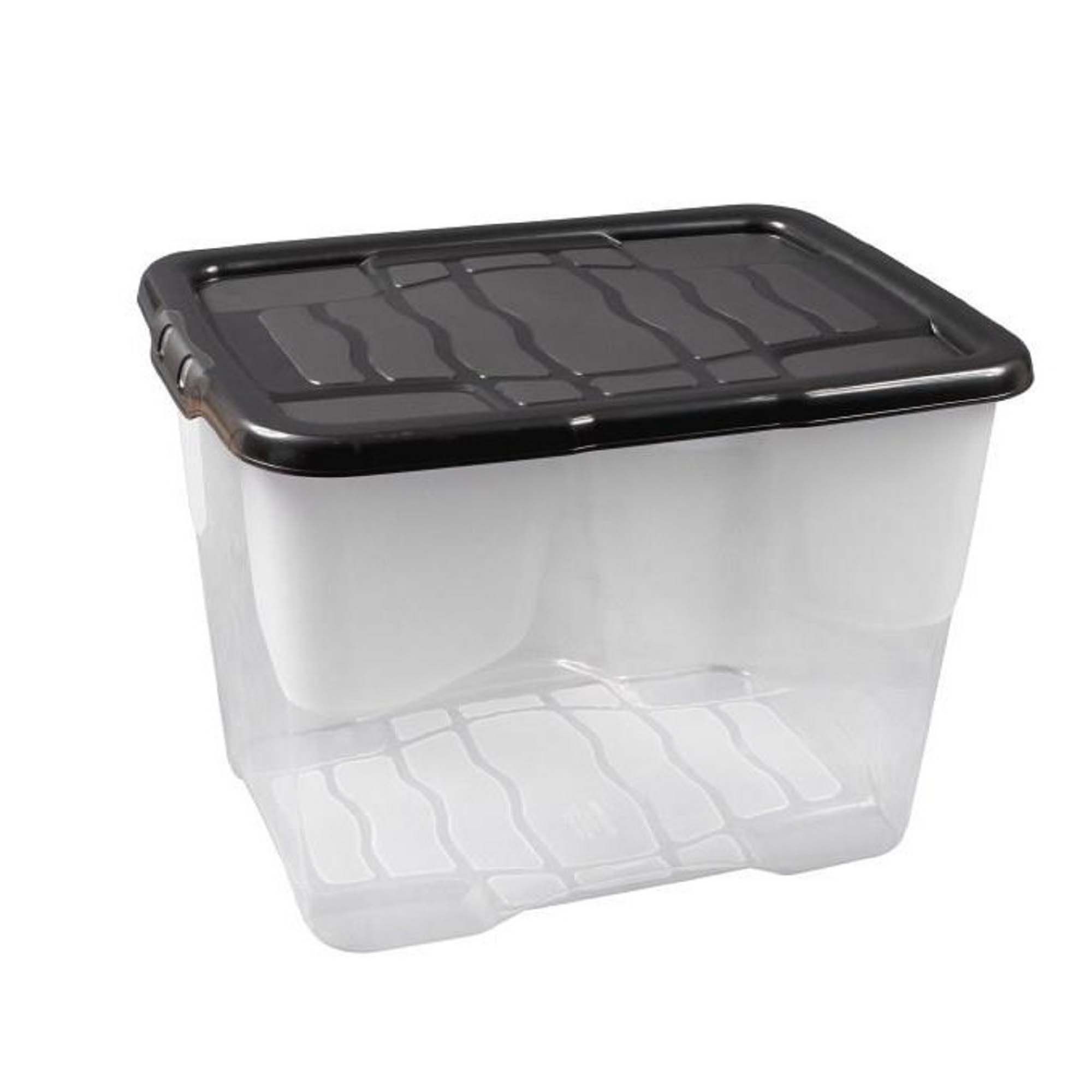 Strata Curve Clear 10L Plastic Stackable Storage box & Lid | DIY at B&Q
