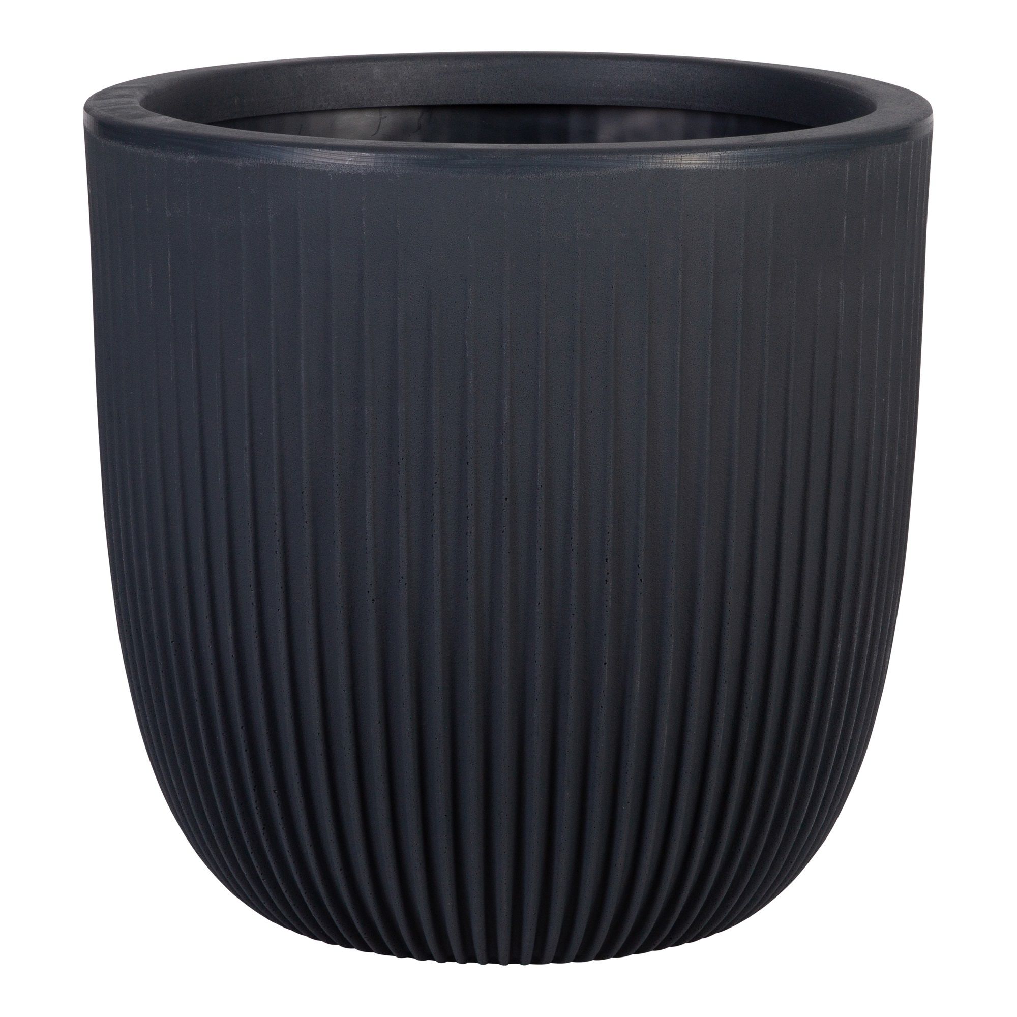 Strata Pacific Matt Cappuccino Plastic Plant pot (Dia) 35cm, (H)34.5cm