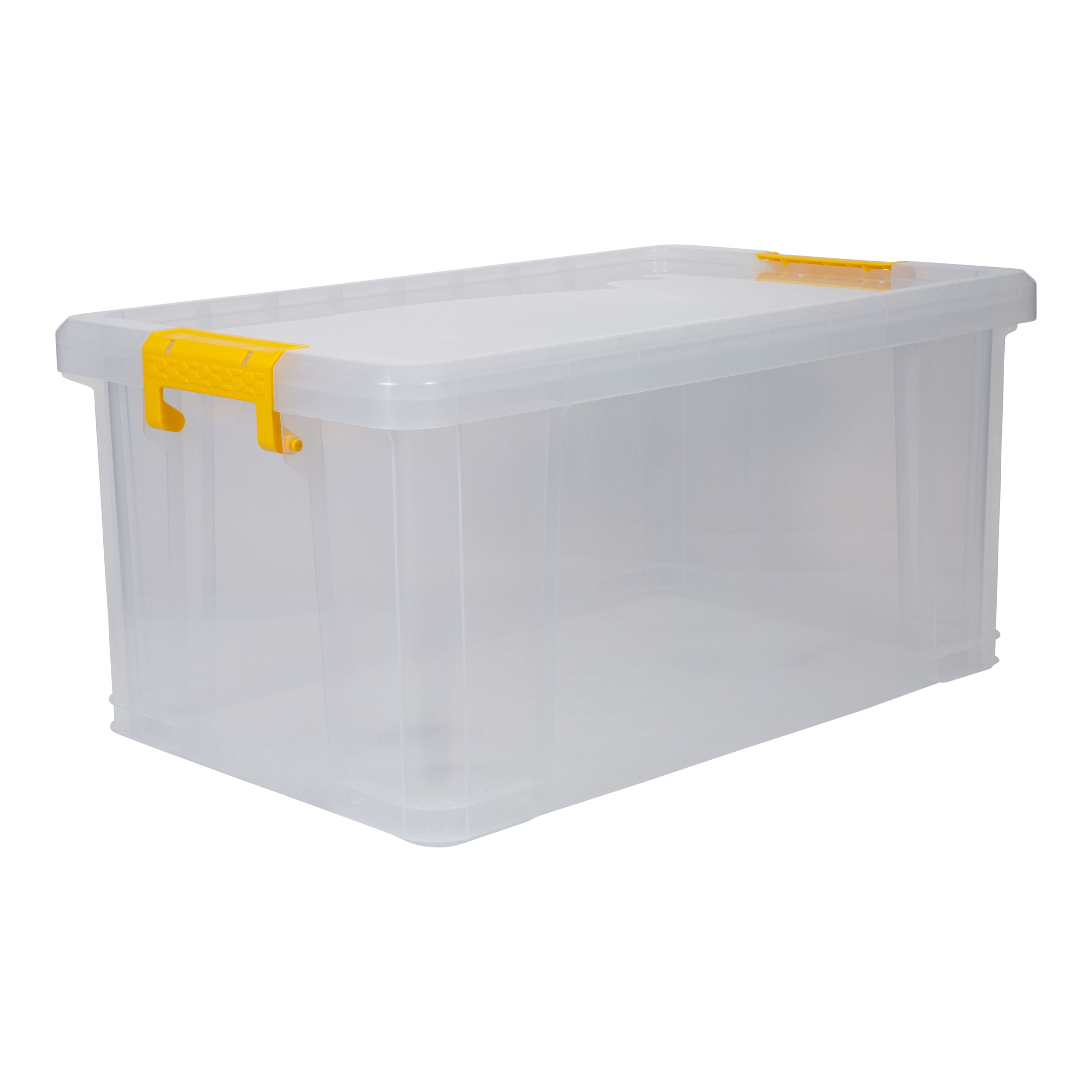 Strata Stackmaster 70L Large Plastic Stackable Storage box with Lid