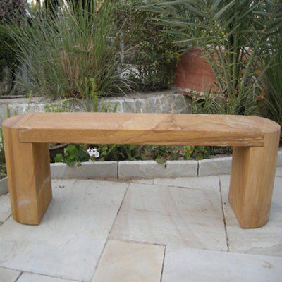 Strata Stone Bench 40cm(H)