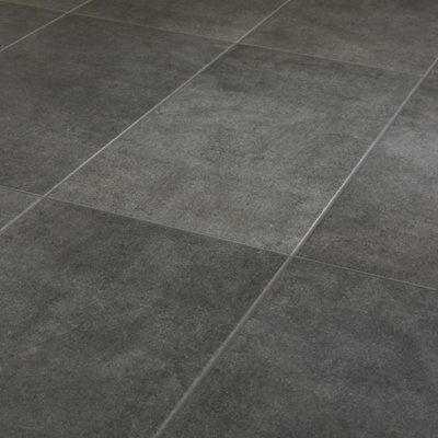 Structured Grey Matt Concrete effect Porcelain Floor Tile Sample | DIY ...