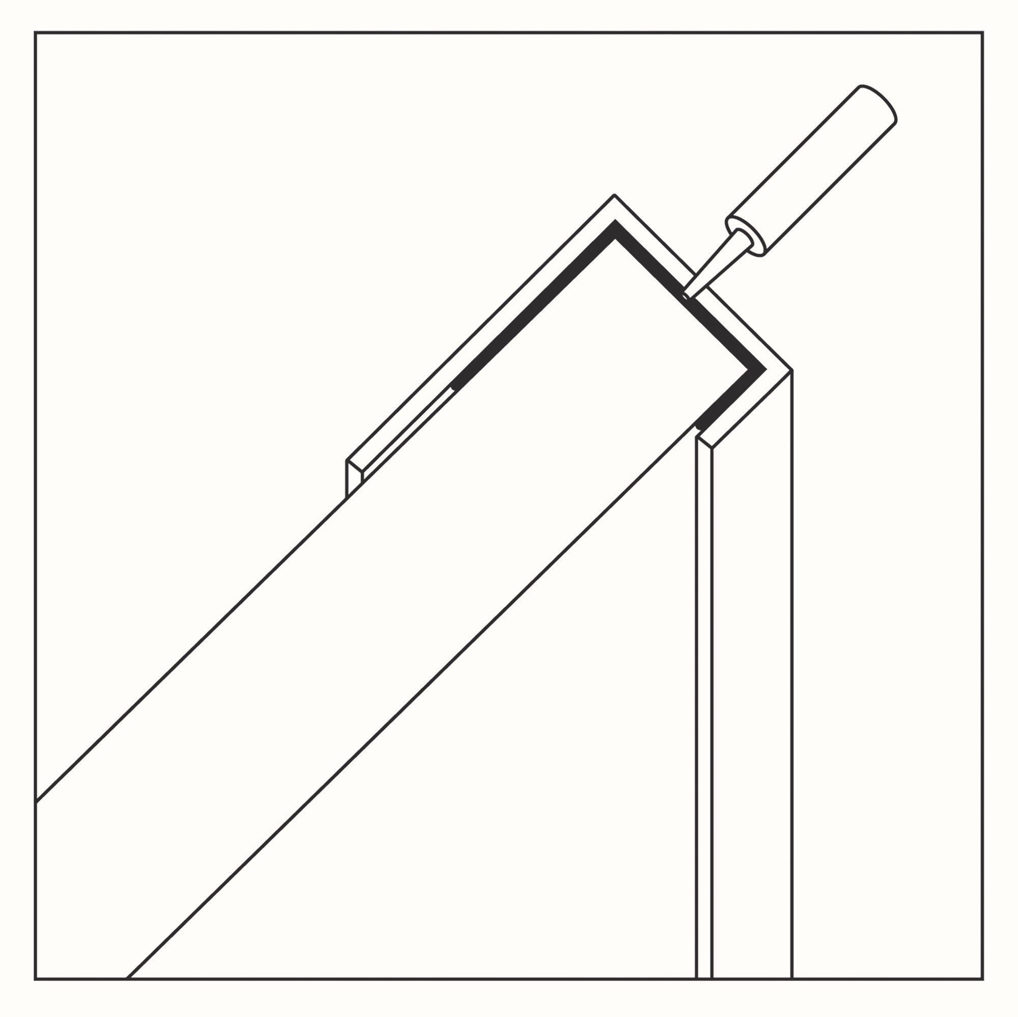 Stylepanel Black Straight Trim Panel end cap, (W)11mm (T)30mm | DIY at B&Q