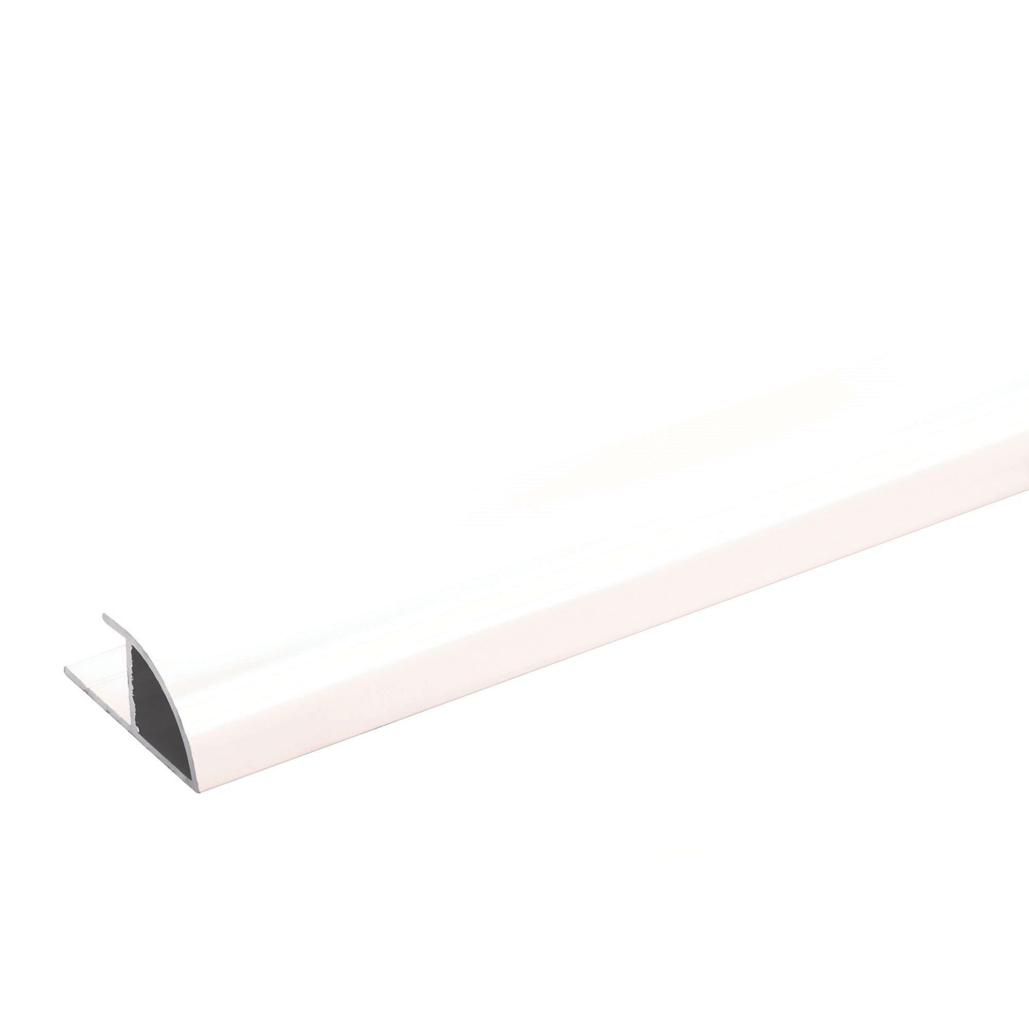 Stylepanel White Straight Panel end cap, (W)11mm (T)30mm | DIY at B&Q