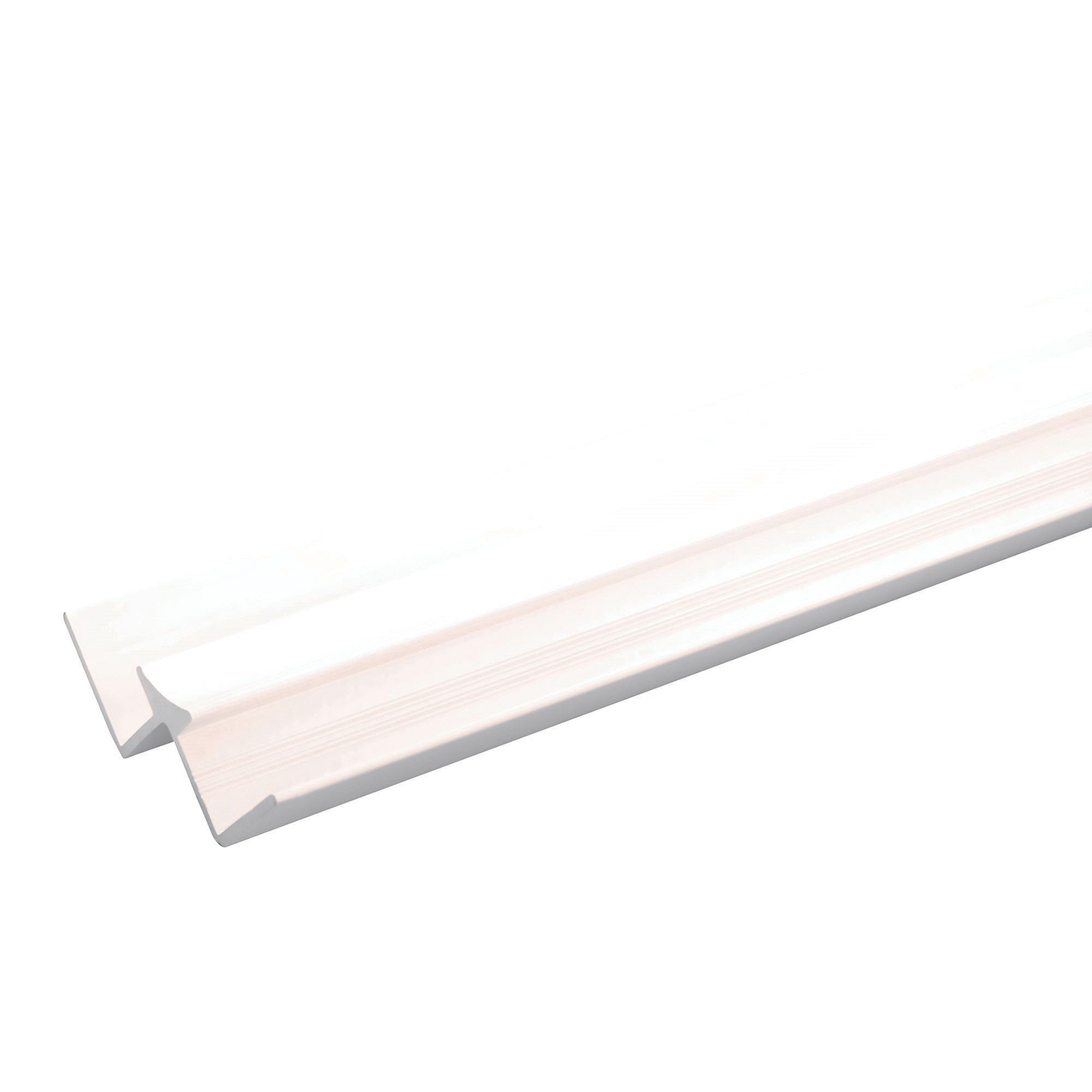 Stylepanel White Straight Panel internal corner joint, (W)11mm (T)30mm | DIY at B&Q