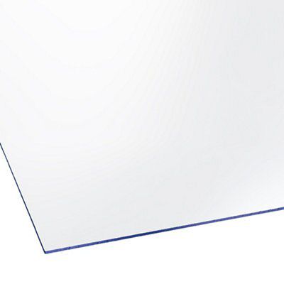 Styrene Clear Polystyrene Flat Glazing sheet, (L)1.8m (W)0.6m (T)2mm ...