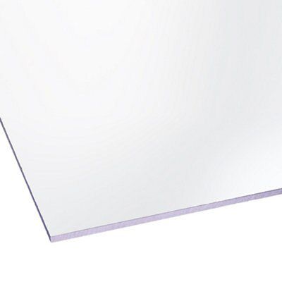 Styrene Clear Polystyrene Flat Glazing sheet, (L)1.8m (W)0.6m (T)4mm ...
