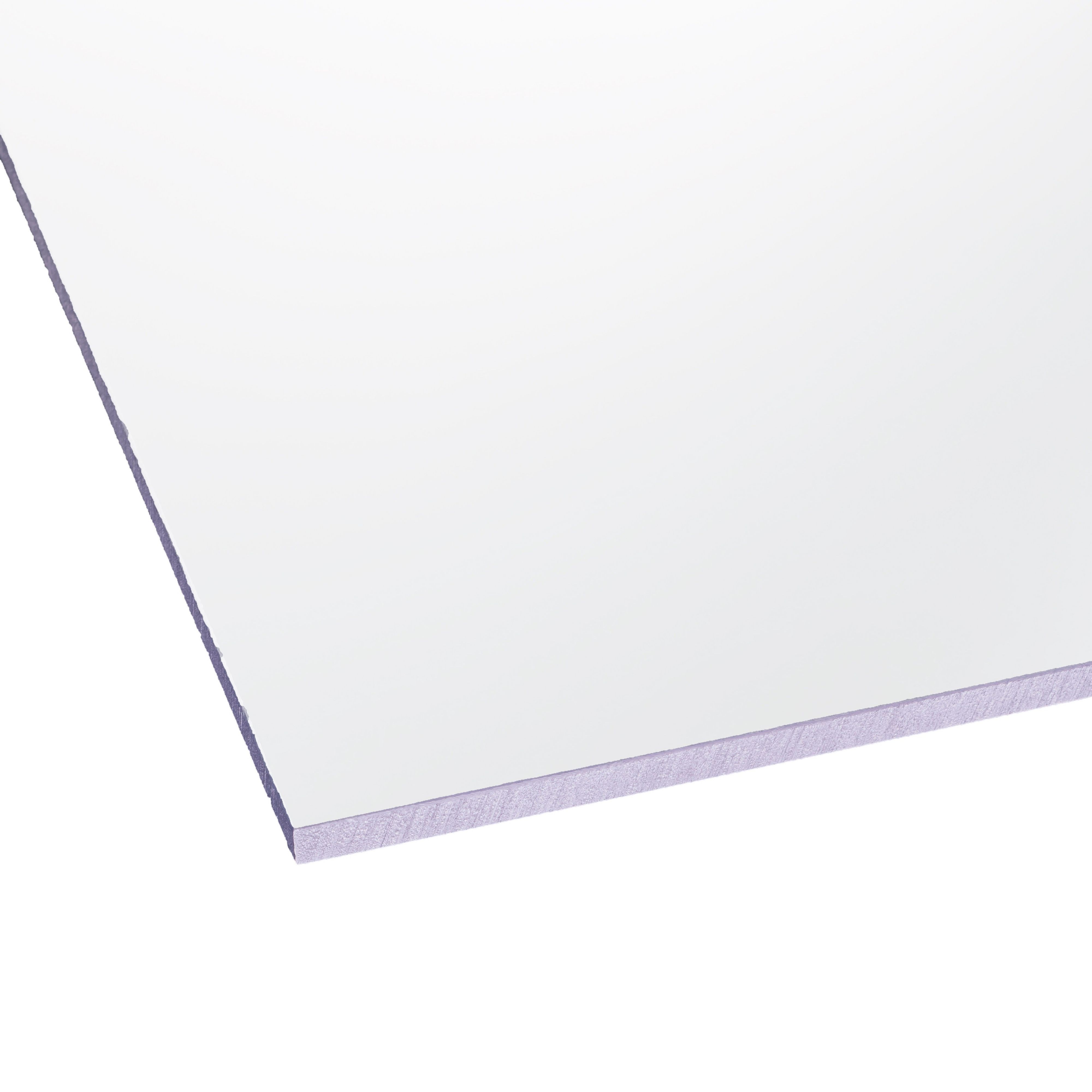 Styrene Clear Polystyrene Flat Glazing sheet, (L)1.8m (W)0.6m (T)4mm