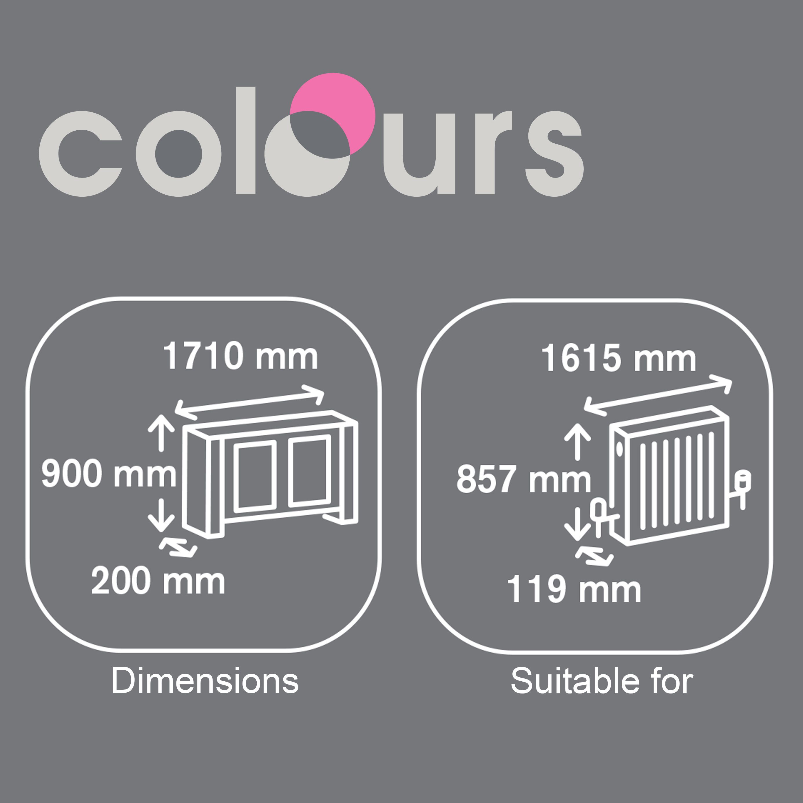 Suffolk Large White Radiator cover 900mm(H) 1710mm(W) 200mm(D)