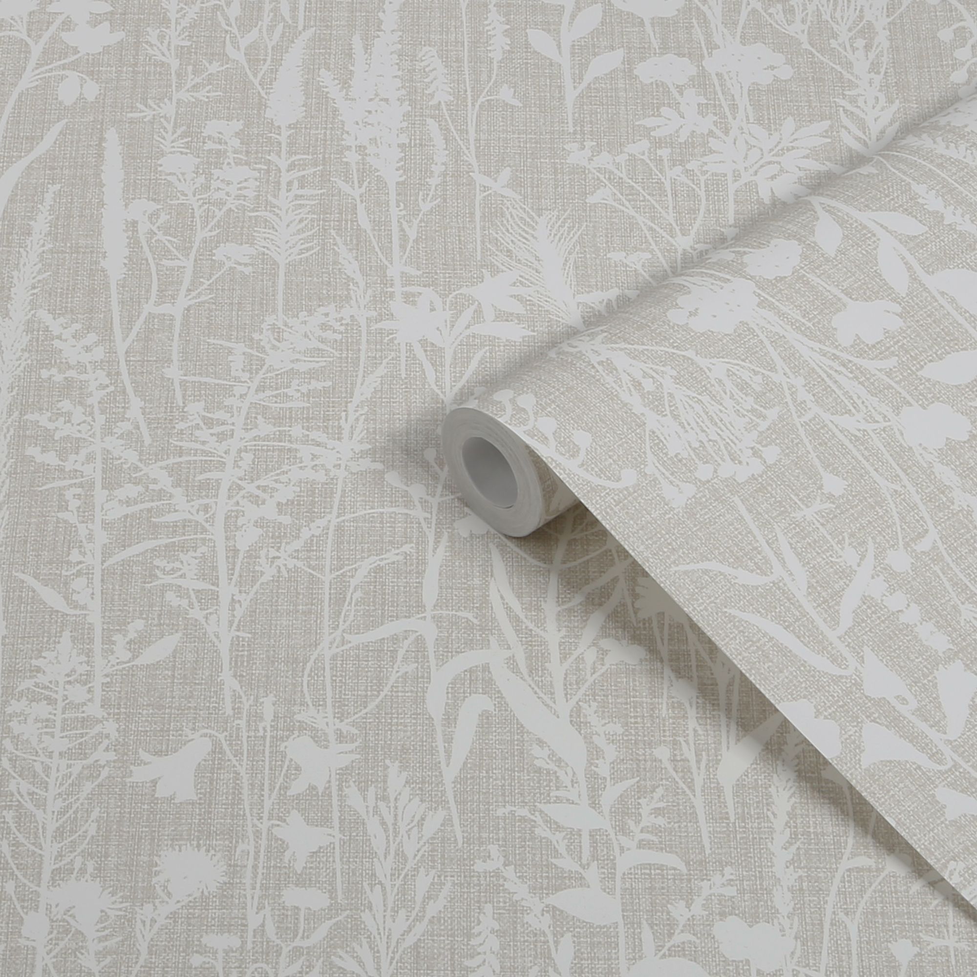 Superfresco Easy Beige Floral Patterned Smooth Wallpaper